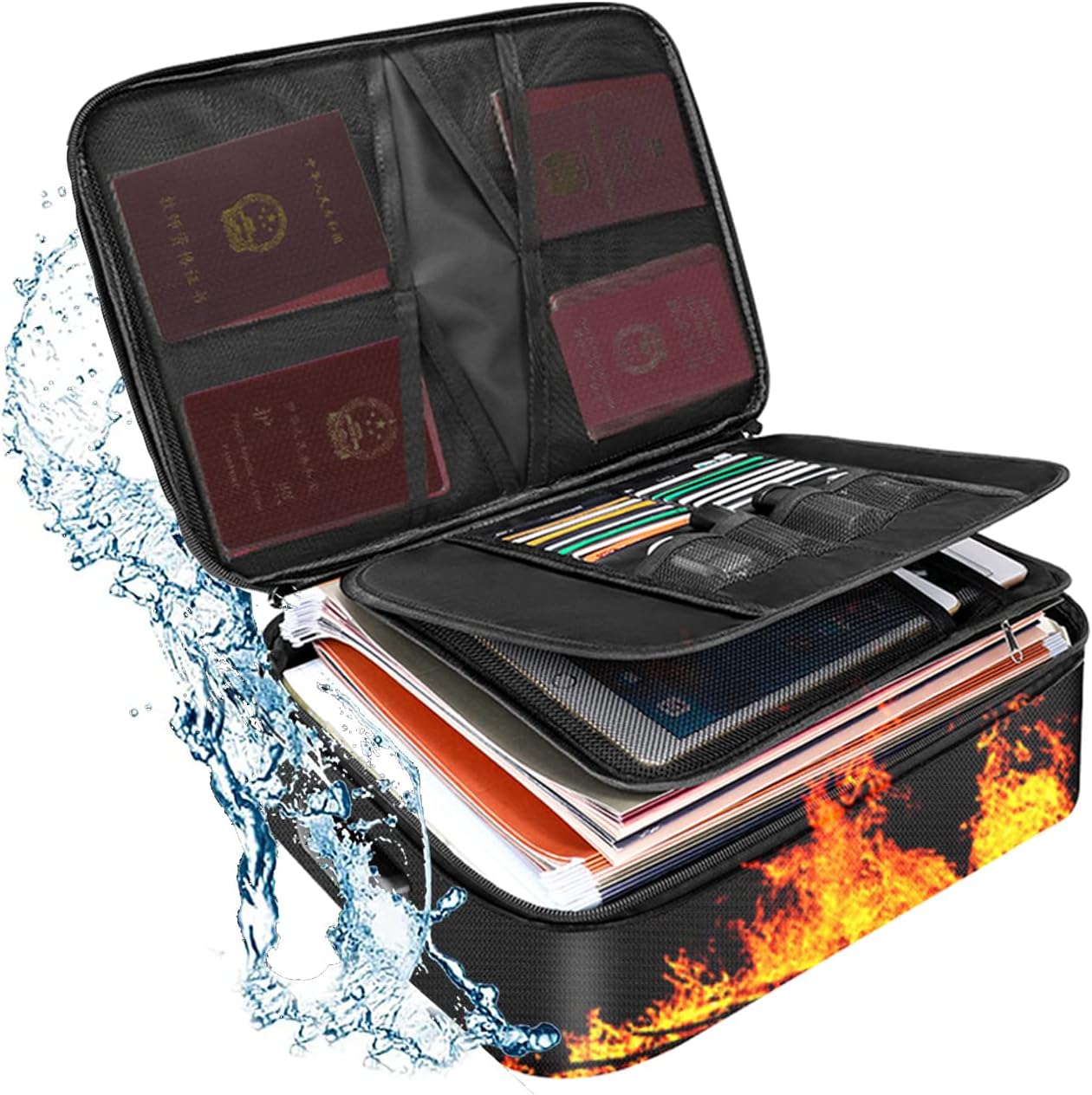 Amazon.com: ZHENROAD Document Storage Bag, Portable Fireproof and ...