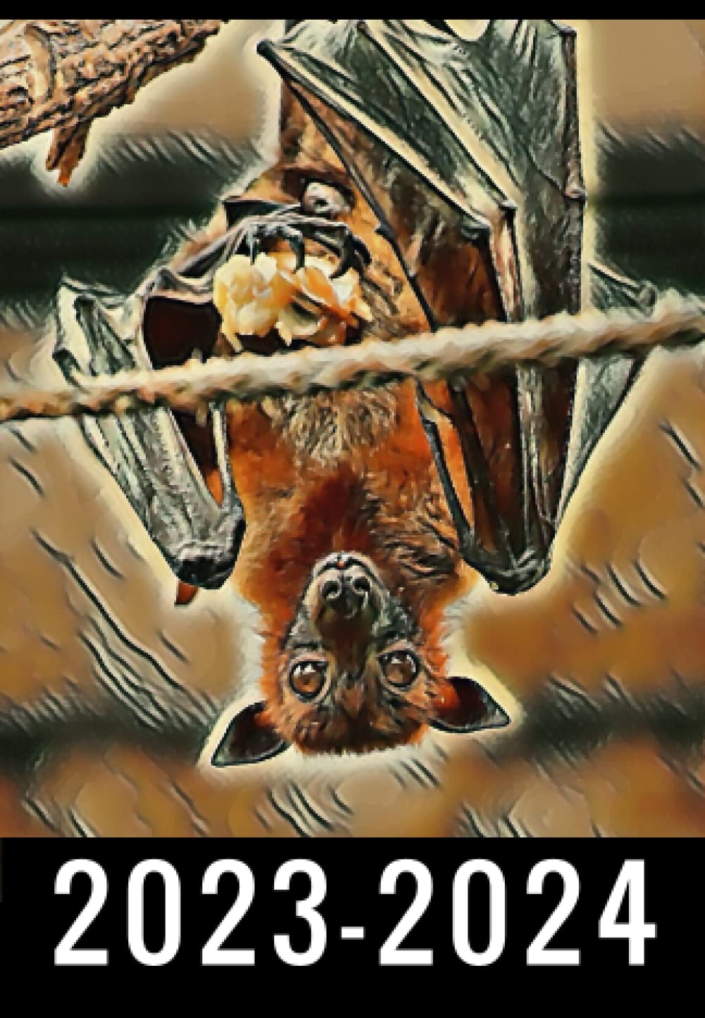 Bat 2-Year 2023-2024 Pocket Planner: Monthly Calendar & Agenda ...