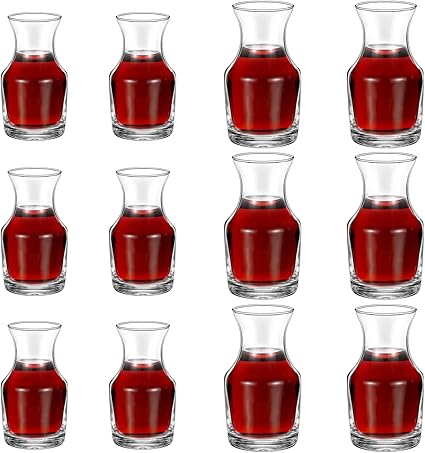 Amazon.com | Single Serving Wine Carafe Glass Mini Decanter Individual ...