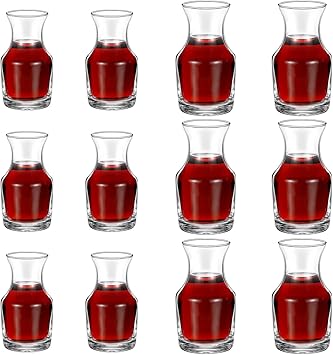 Amazon.com | Single Serving Wine Carafe Glass Mini Decanter Individual ...