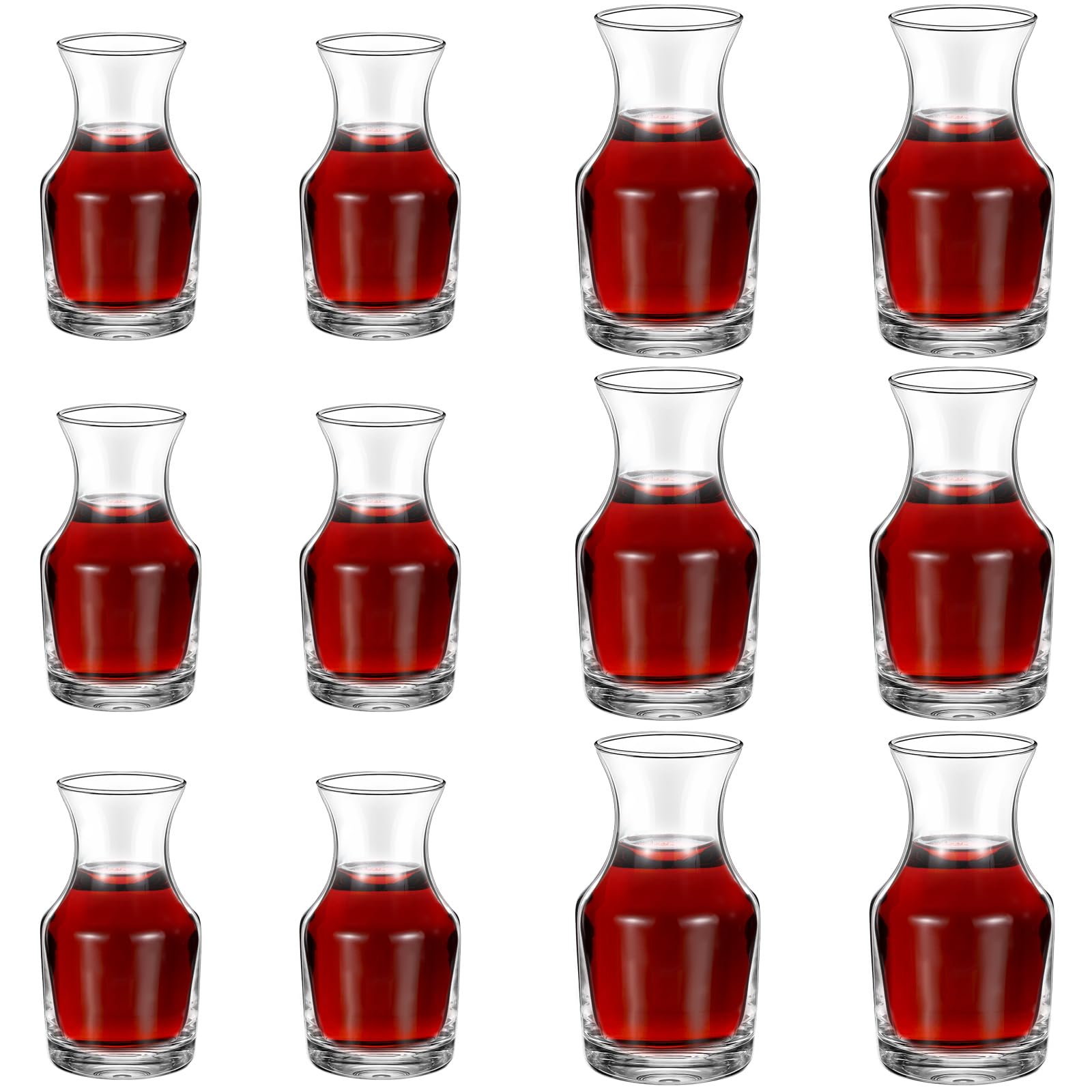 Amazon.com | Single Serving Wine Carafe Glass Mini Carafe Individual ...