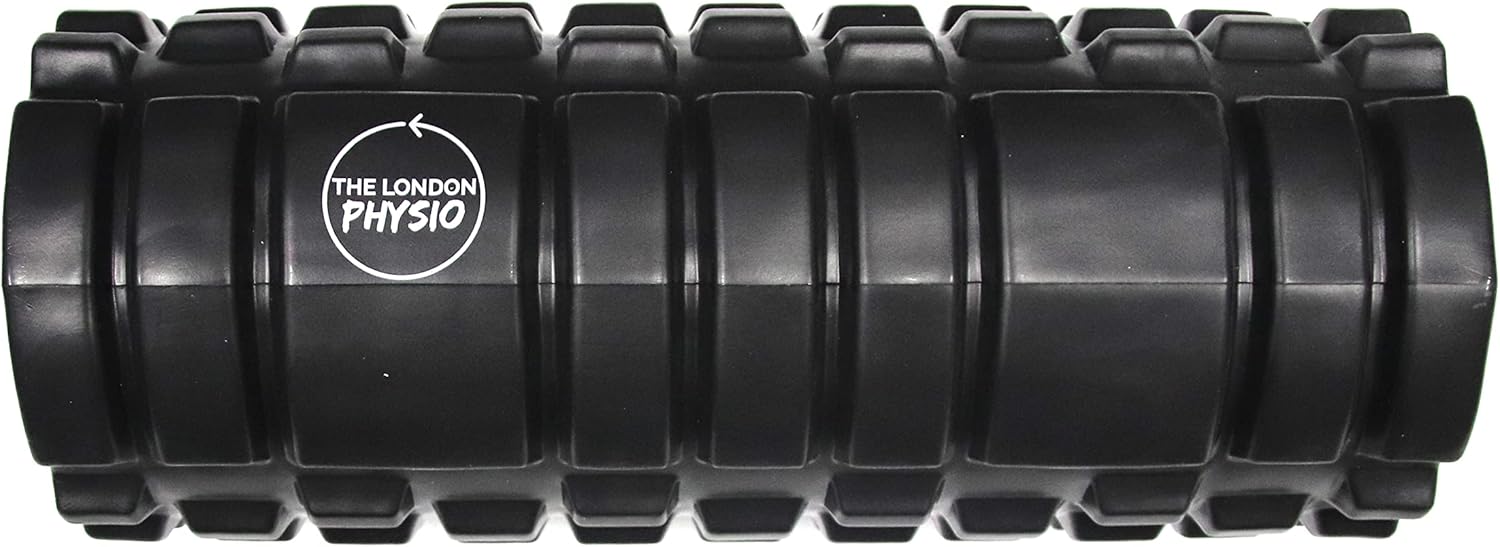 The London Physio Black Foam Roller for Deep Tissue Muscle Massage and ...