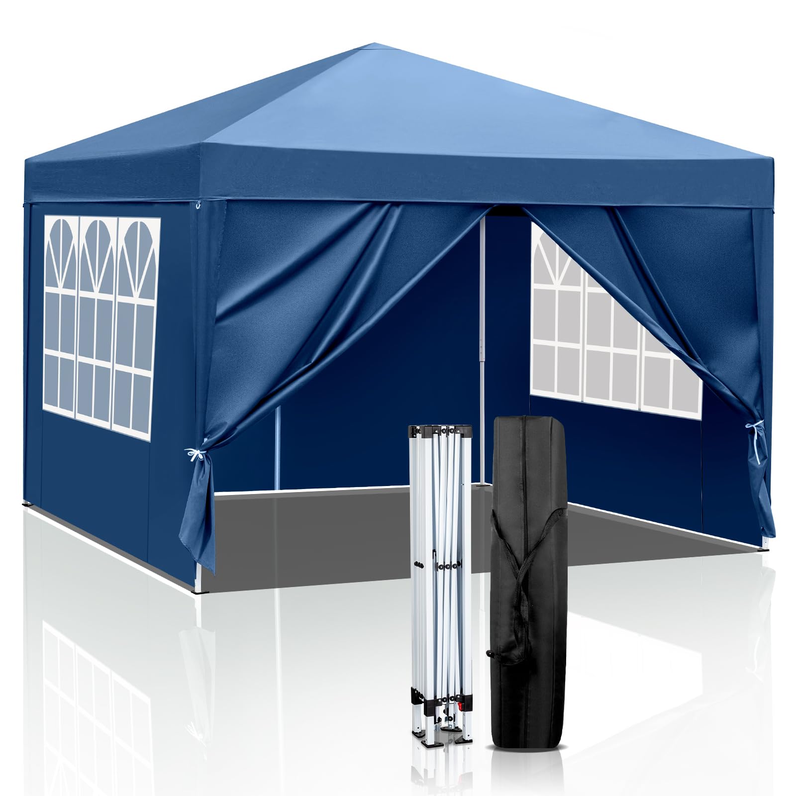 Amazon.com : VINGLI 10x10 Pop Up Canopy Tent with Sidewalls, Outdoor ...