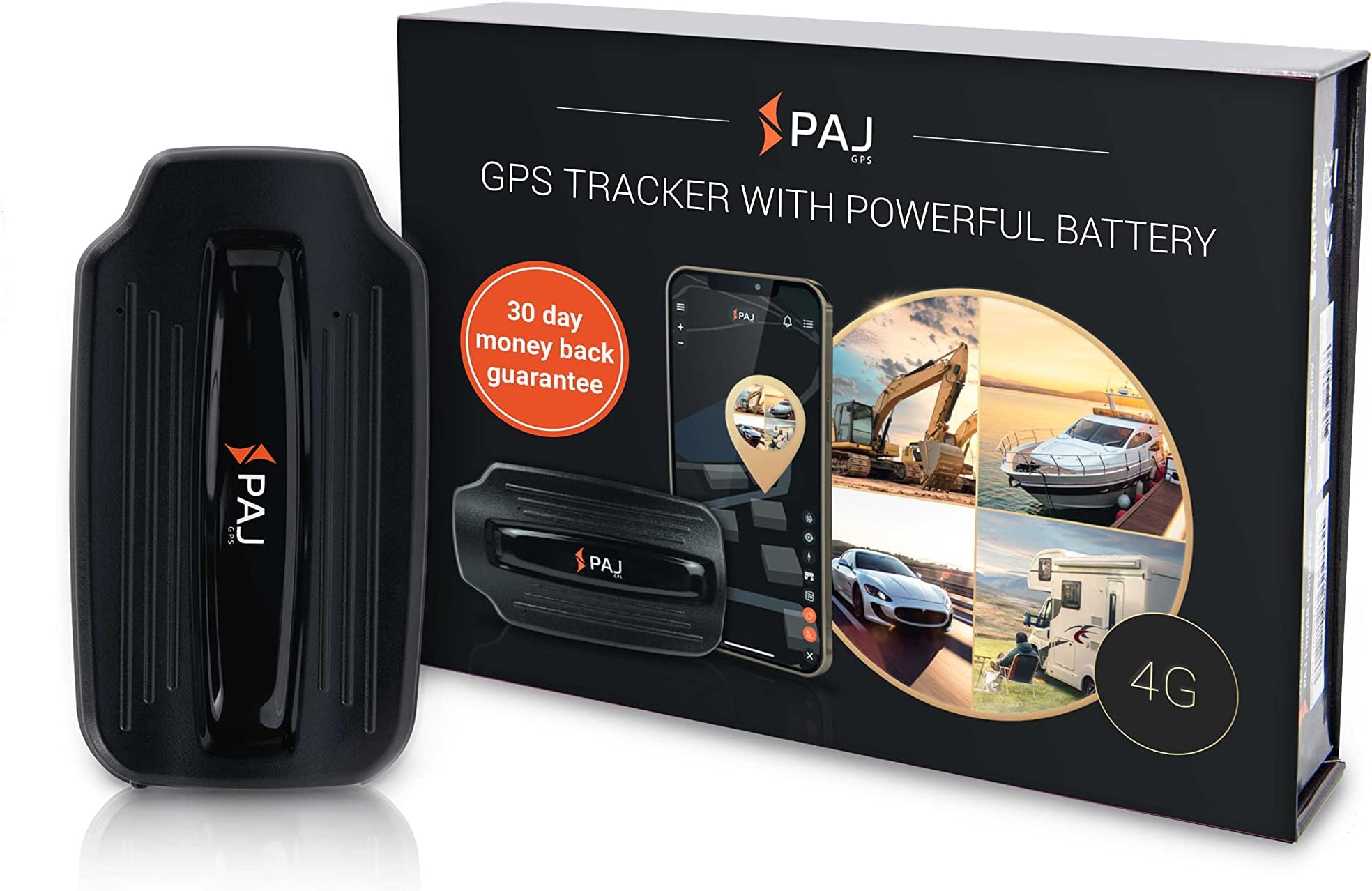 PAJ POWER FINDER 4G - Magnetic GPS Tracker for Cars, Other Vehicles and ...