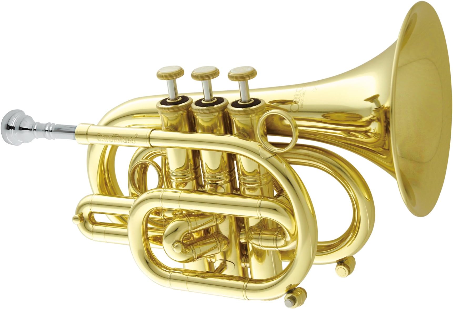 Amazon.com: Carol Brass Pocket Trumpet [N3000 CL] Yellow Brass Bell ...