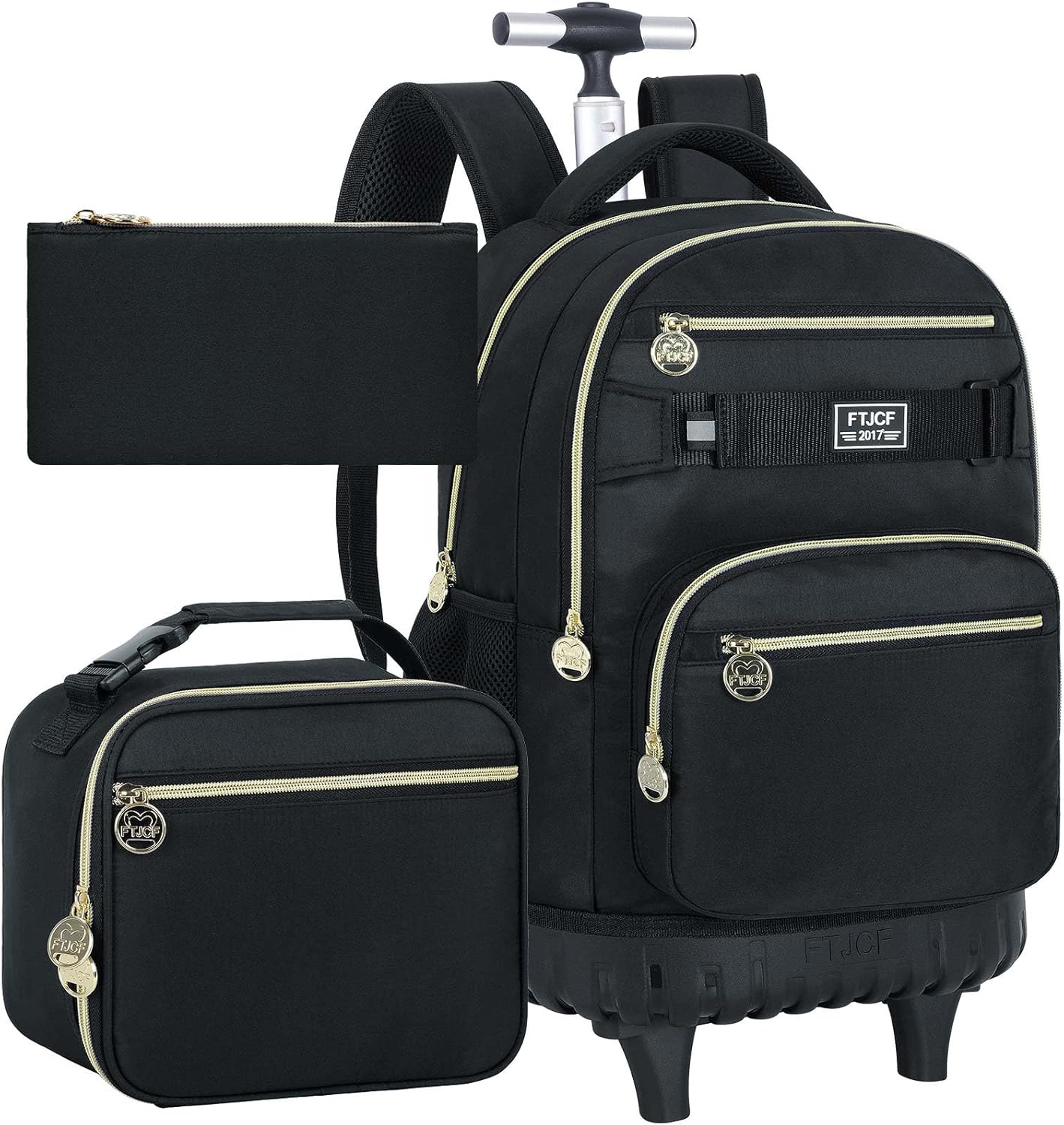 Amazon.com | TXHVO 3Pcs Rolling Backpack for Boys Men, 19 Inche Adults ...