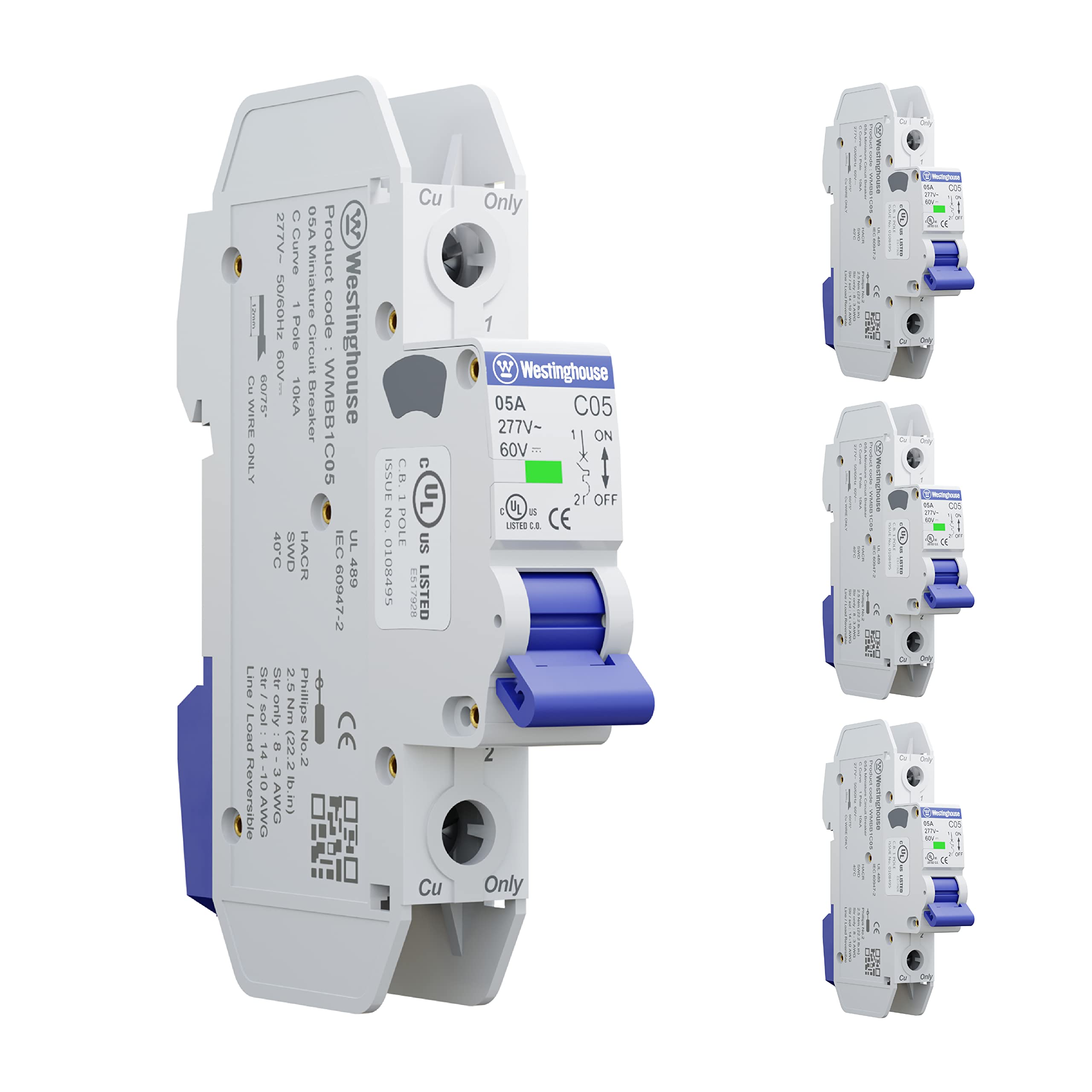 Snapklik.com : Westinghouse UL 489 AC Miniature Circuit Breaker, 5 Amp ...