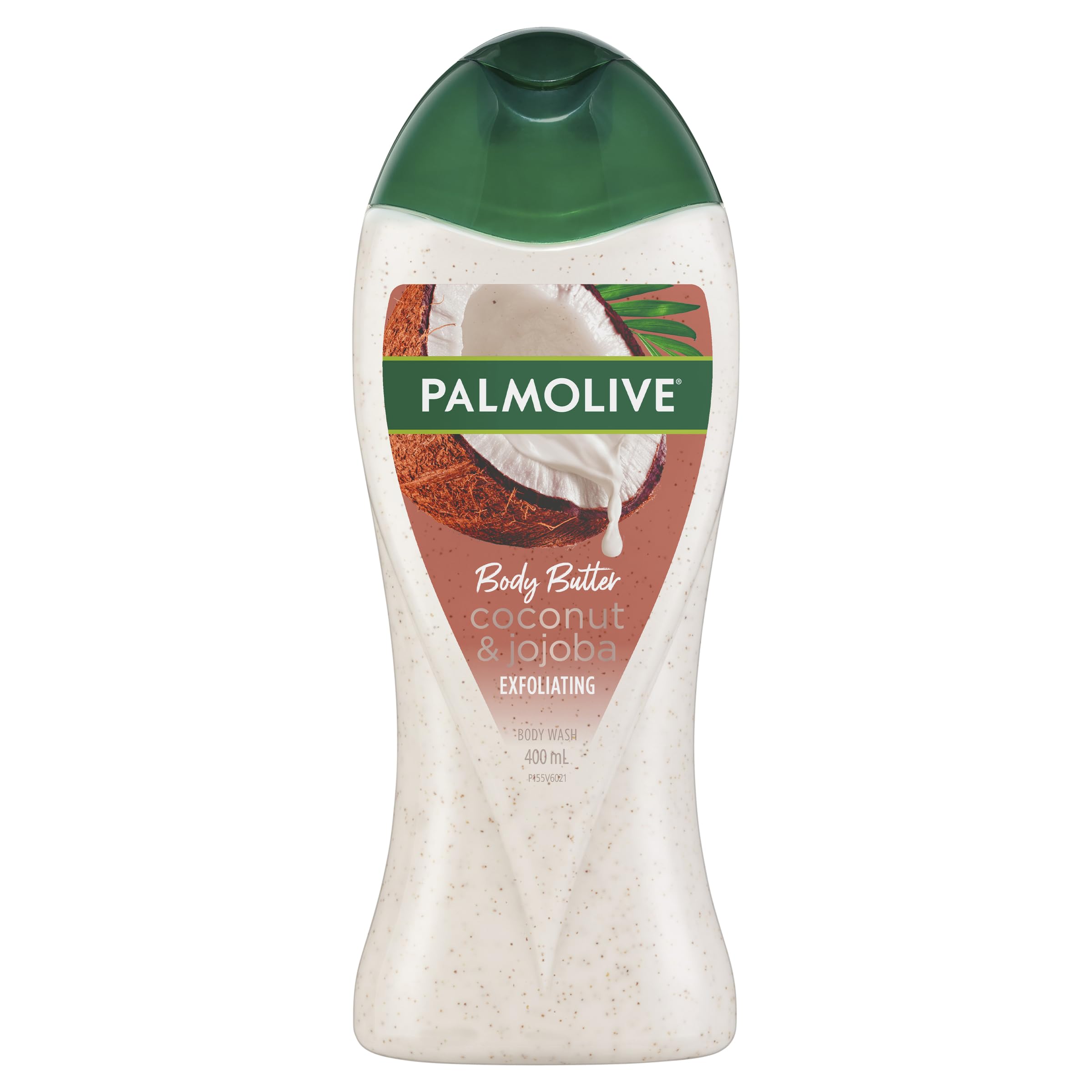 Palmolive Body Butter Coconut & Jojoba Body Wash, 400mL, Exfoliating ...