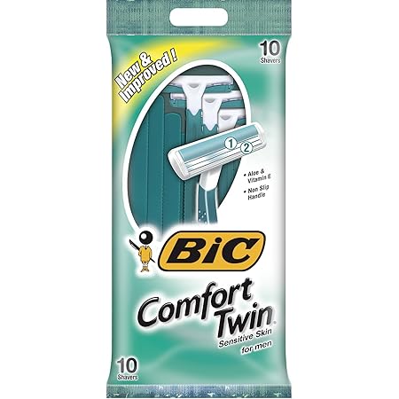 Amazon.com: BIC Men's Twin Select Disposable Razor, Sensitive Skin, 10 ...
