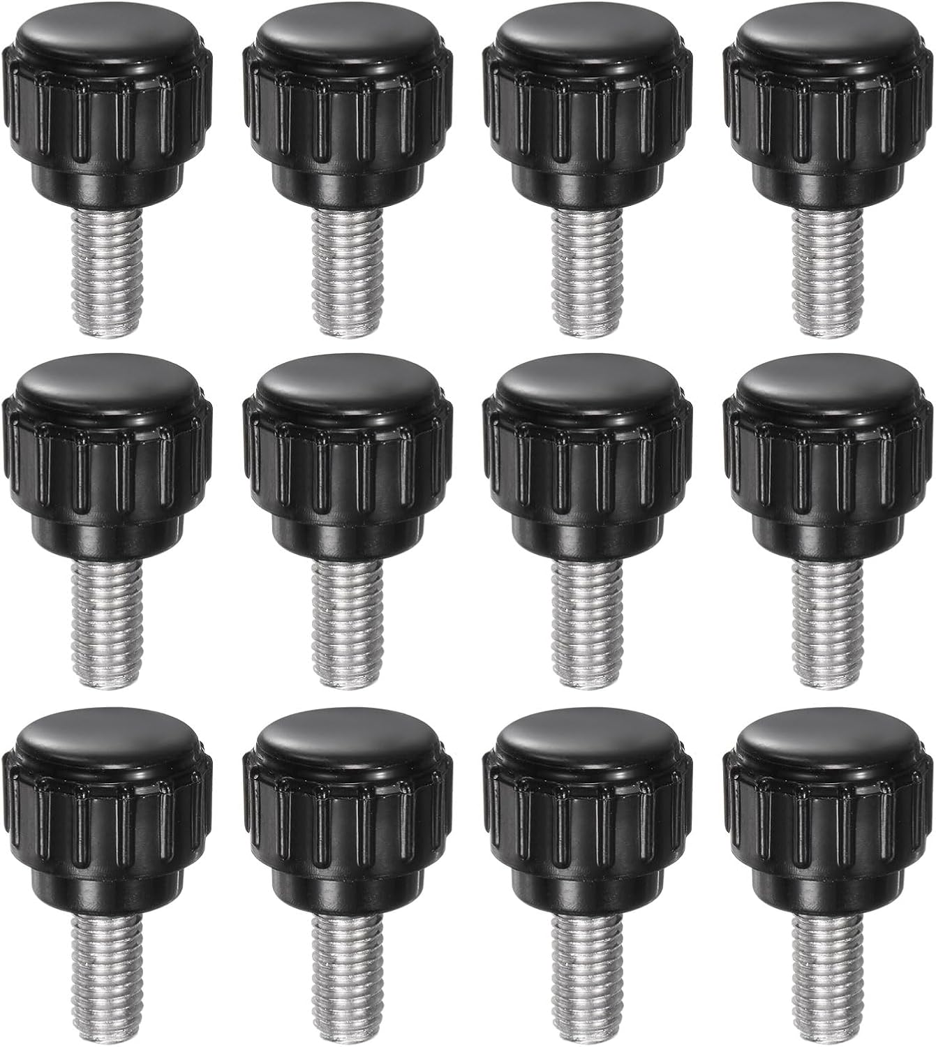 Amazon.com: uxcell 12pcs Knurled Clamping Knobs M5 x 10mm Metric 304 ...