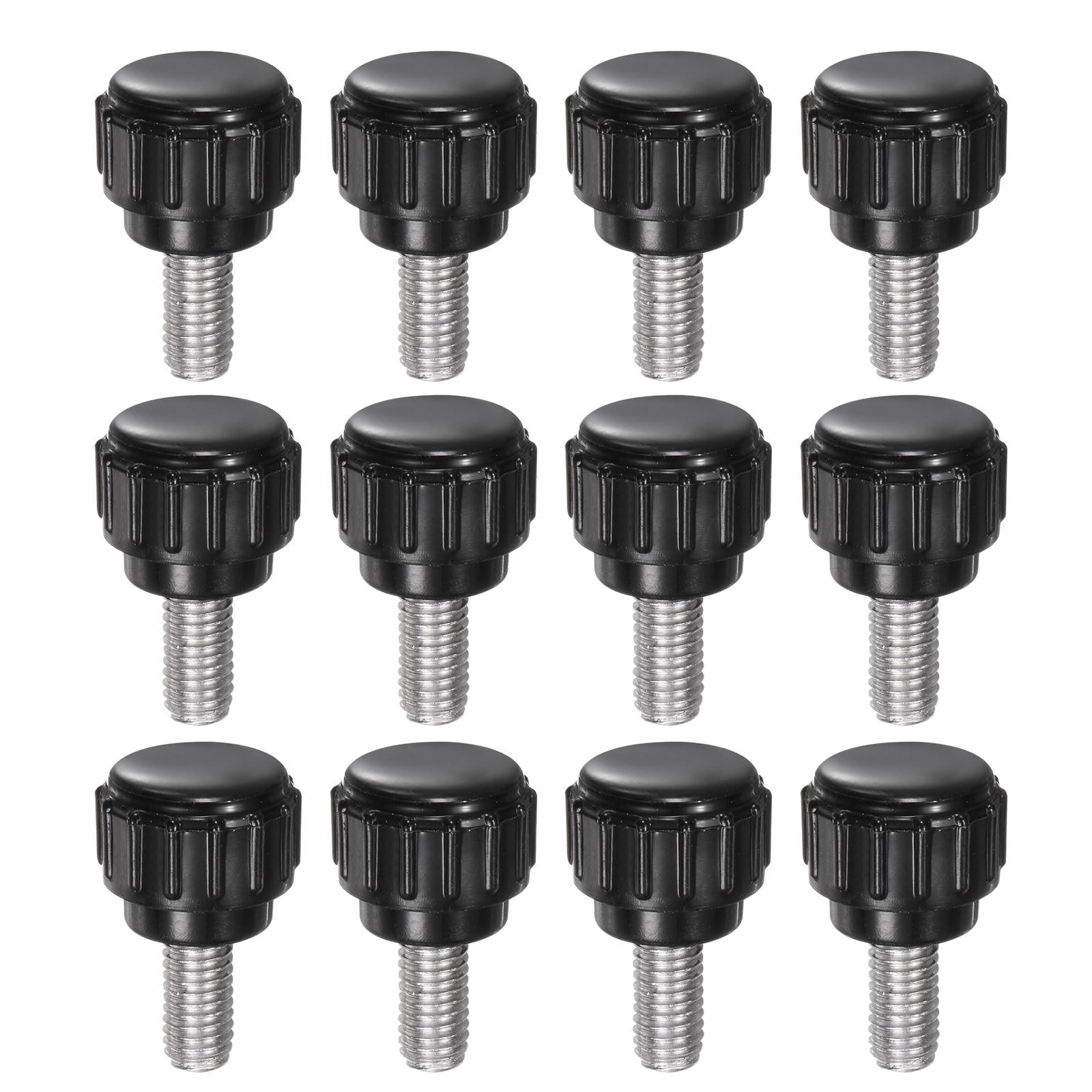 Amazon.com: uxcell 12pcs Knurled Clamping Knobs M5 x 10mm Metric 304 ...