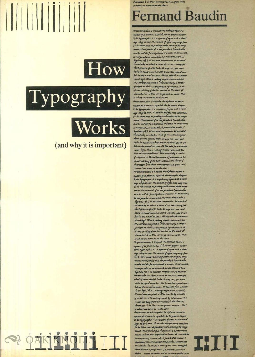 HOW TYPOGRAPHY WORKS AND WHY IT IS IMPORTANT: Baudin, Fernand: Amazon ...