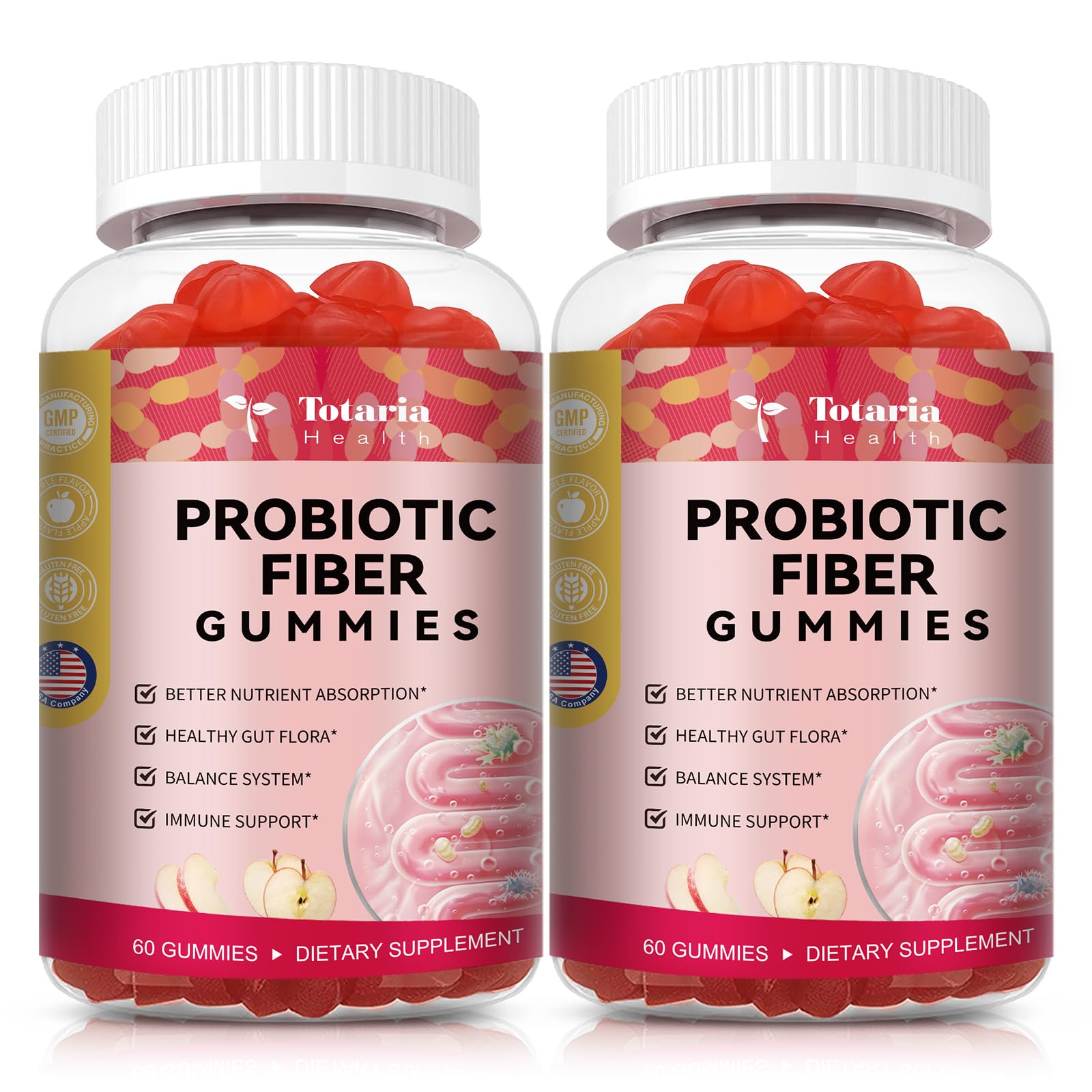 Amazon.com: 9-in-1 Probiotic Fiber Gummies for Adults & Teens 16G Fiber ...