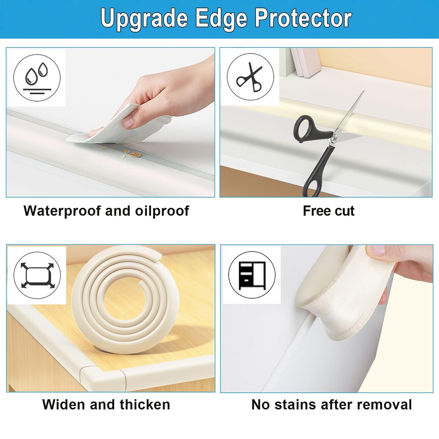 Corner Edge Protector Corner Edge Safety Protectors – Foam Bumpers With ...