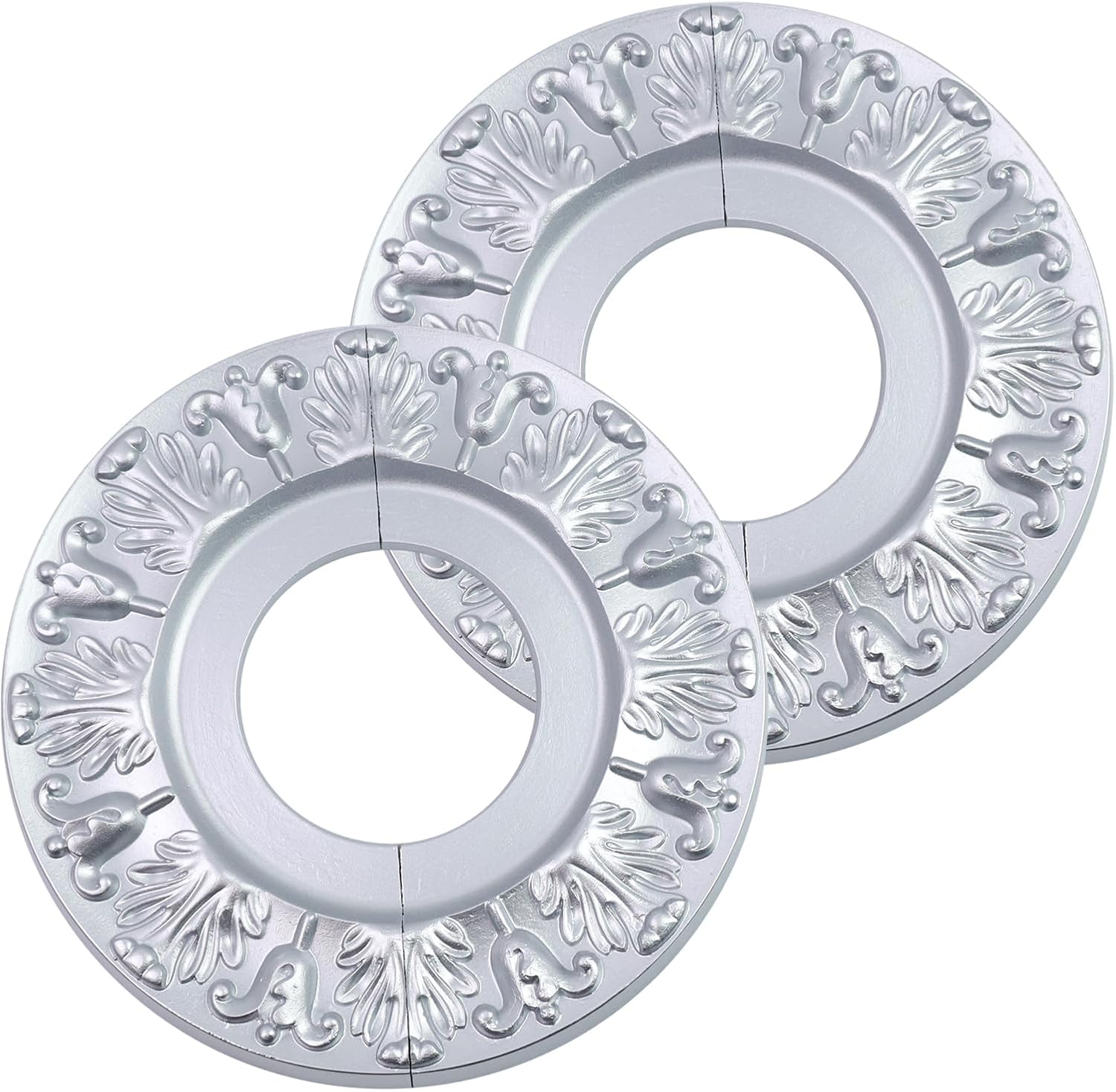 Risbay 2 Pairs Split Ceiling Medallion,10" OD x 4" ID Lighting Ceiling ...