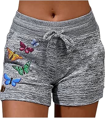 SMIDOW Ladies Soft Comfy Activewear Lounge Shorts with Pockets and ...