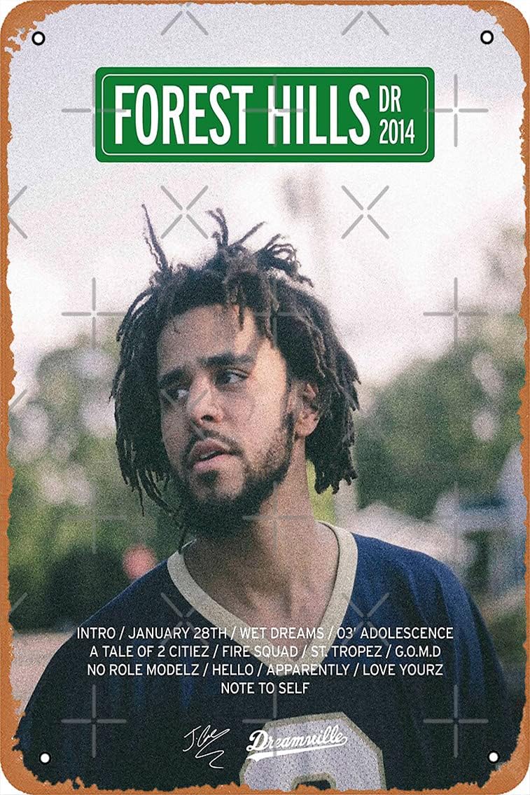 Amazon.com : J Cole – 2014 Forest Hills Drive | Tracklist Poster Poster ...