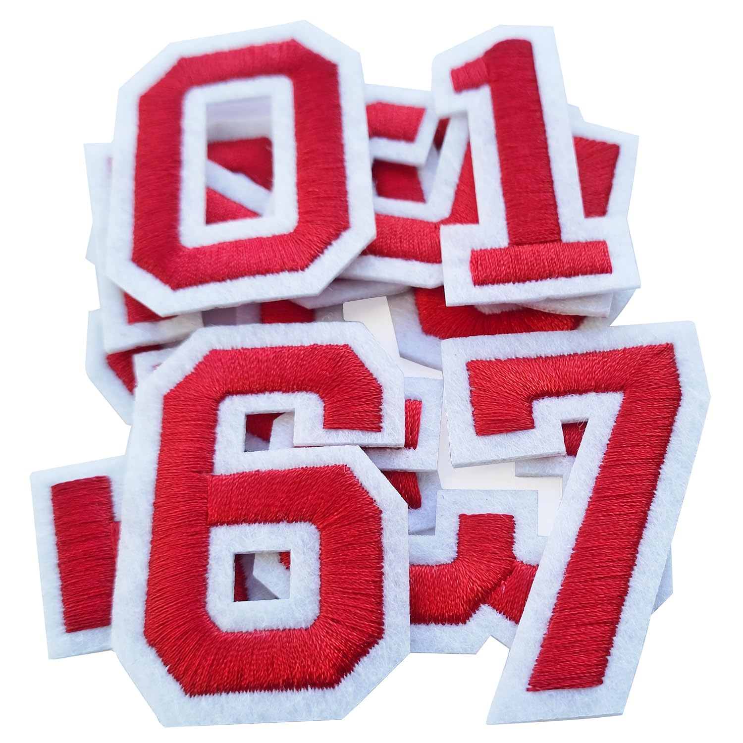 Amazon.com: Bfuee 30 Pieces Iron on Number Patches,Embroidered Numbers ...