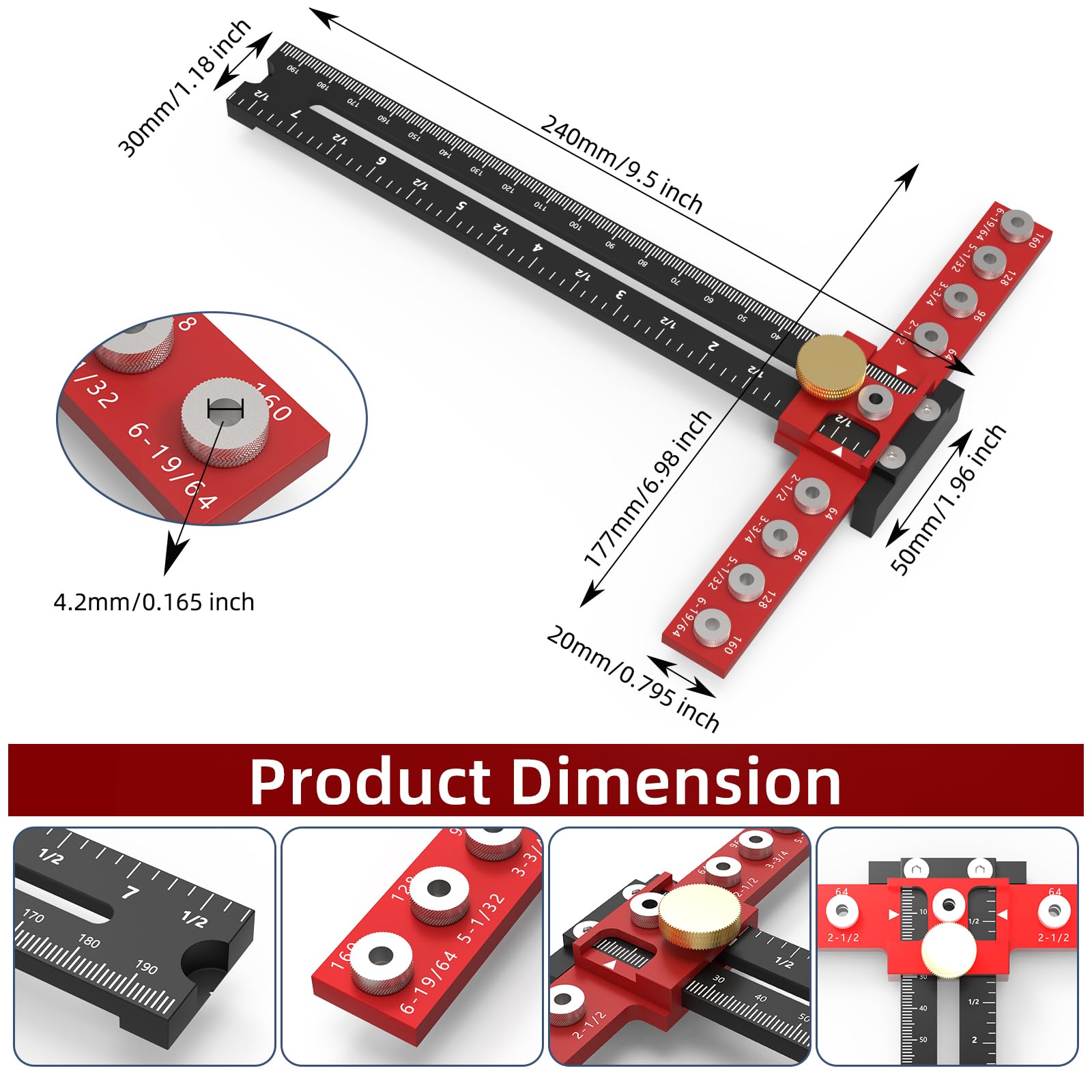 Snapklik.com : HFM Cabinet Hardware Jig, Aluminum Alloy Cabinet Handle ...