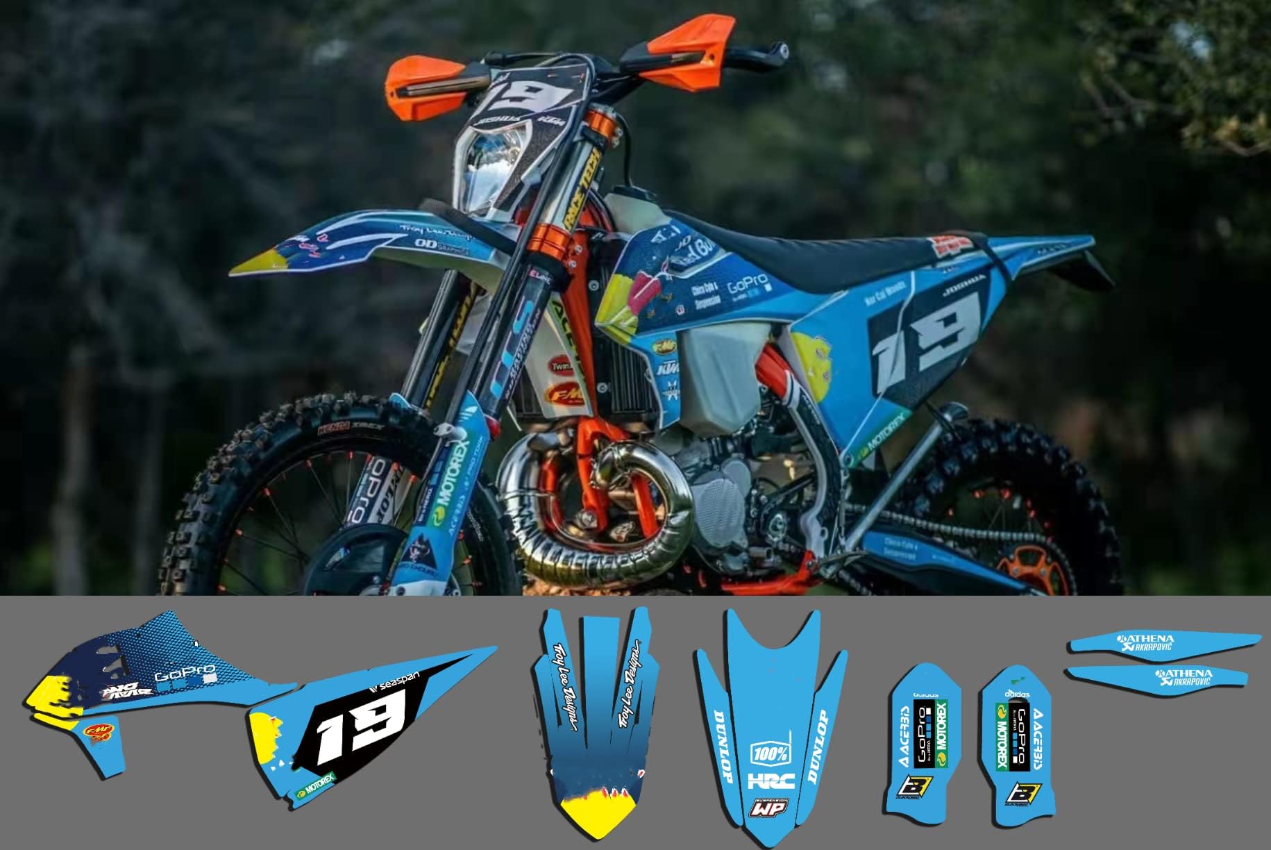 Amazon.com: MXP Graphics 3M Graphics kit Decal Sticker for ktm 125 150 ...