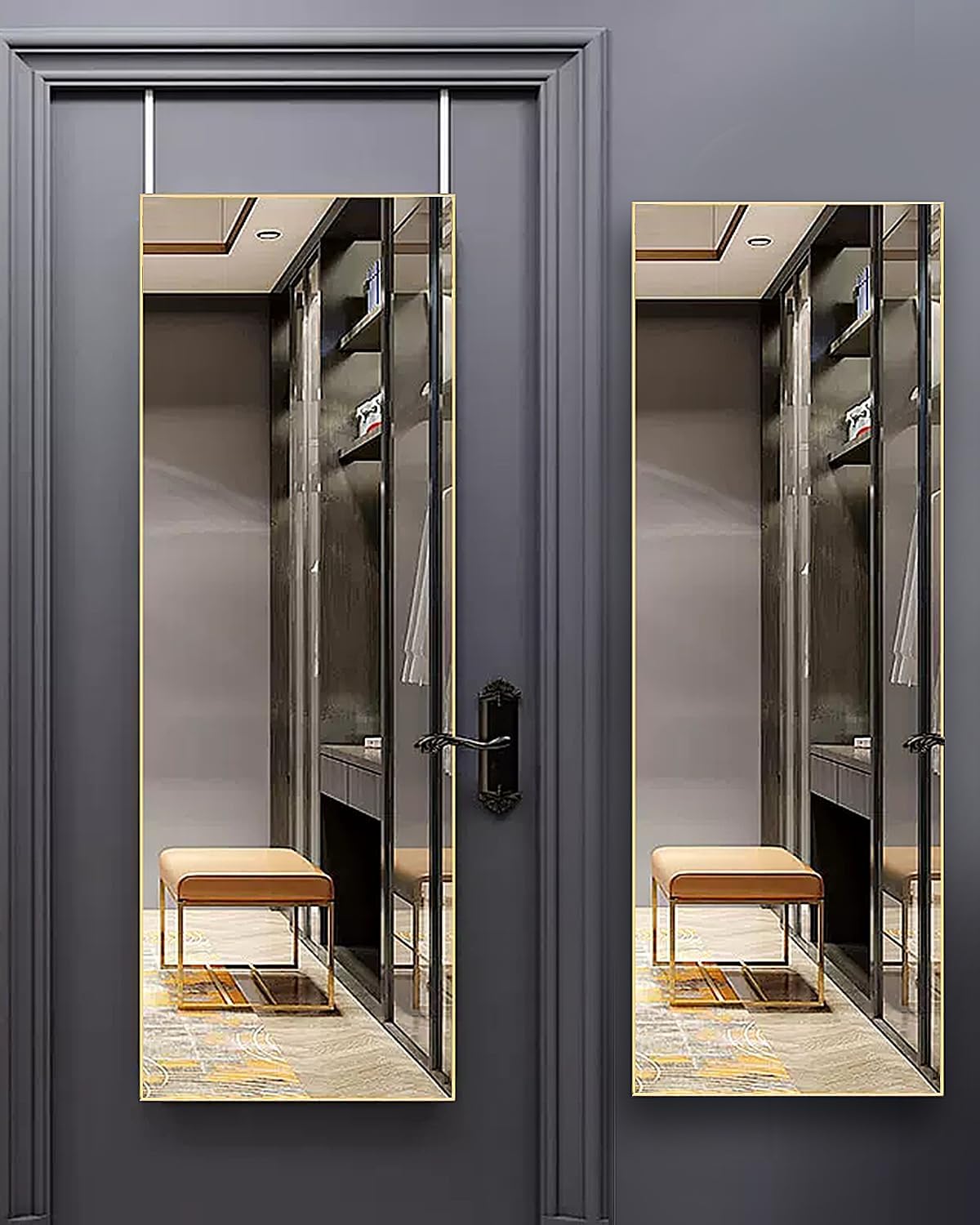 Amazon.com: BEVERDY Door Mirror, Full Length Mirror Over The Door, 14"x ...