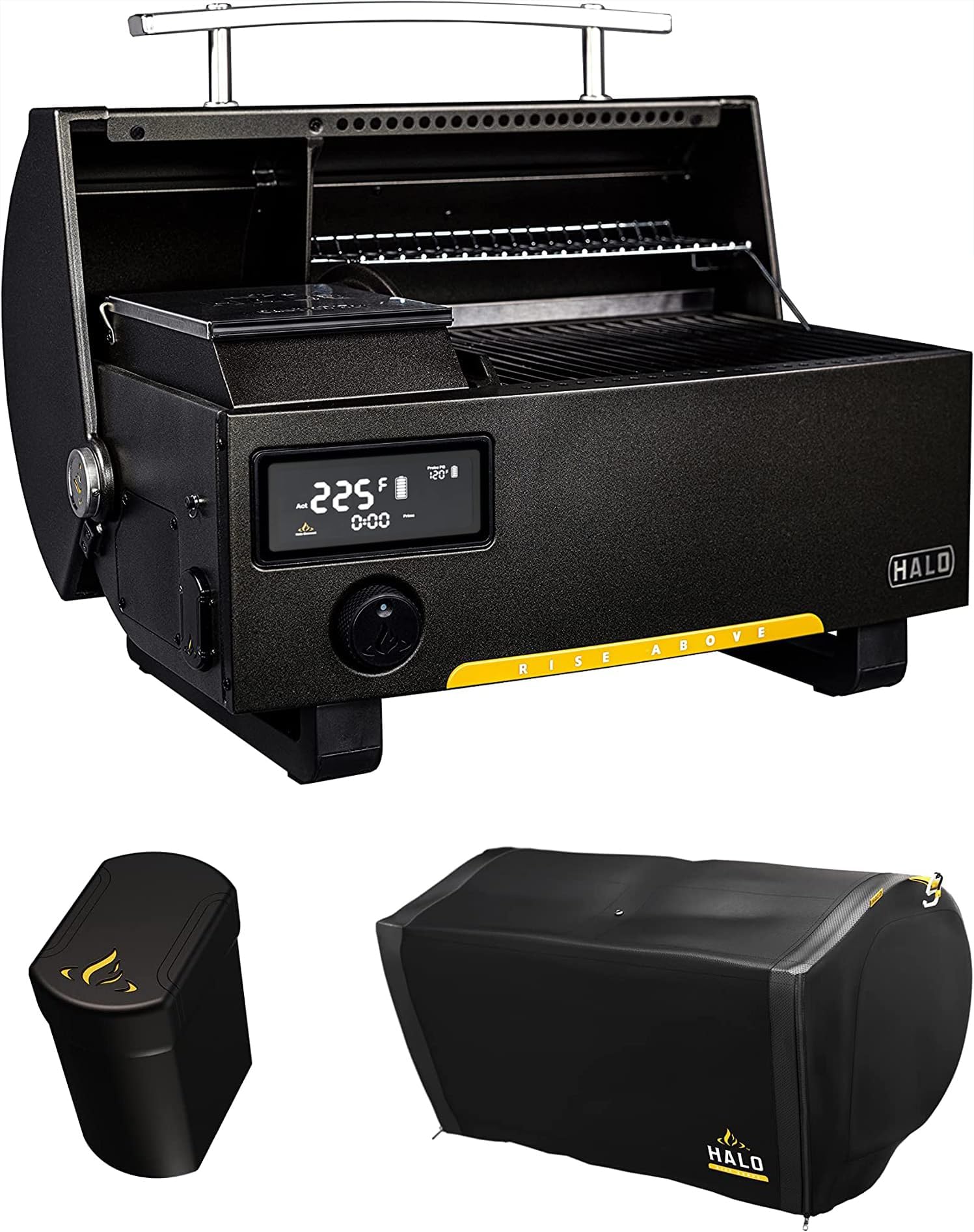 Amazon.com : HALO Prime 300 Rechargeable Battery Powered Pellet Grill ...
