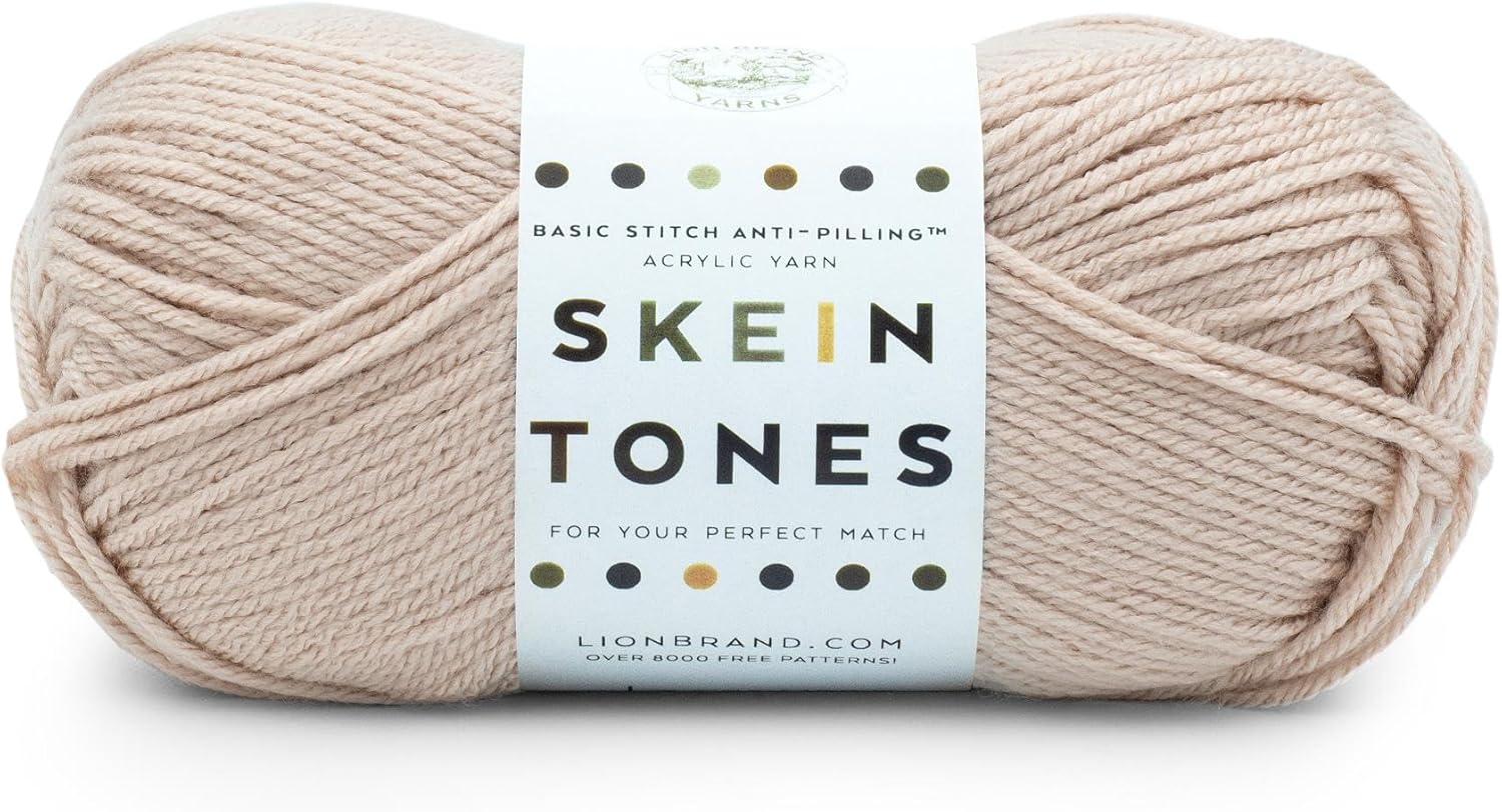 Amazon.com: Lion Brand Yarn Basic Stitch Anti Pilling Yarn, 1 Pack ...
