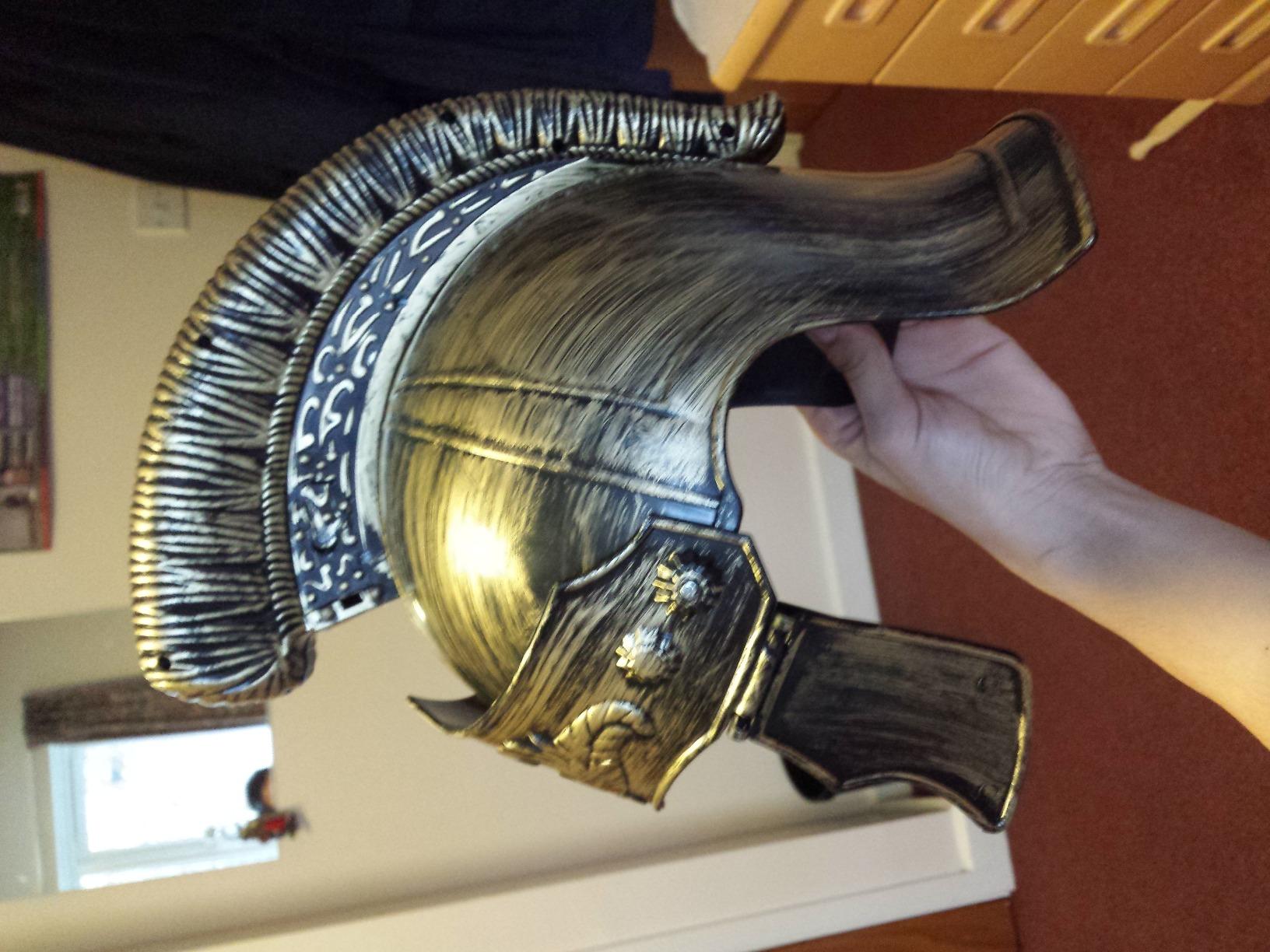 Adult Roman Deluxe Centurion Helmet Fancy Dress Hat Accessory : Amazon ...