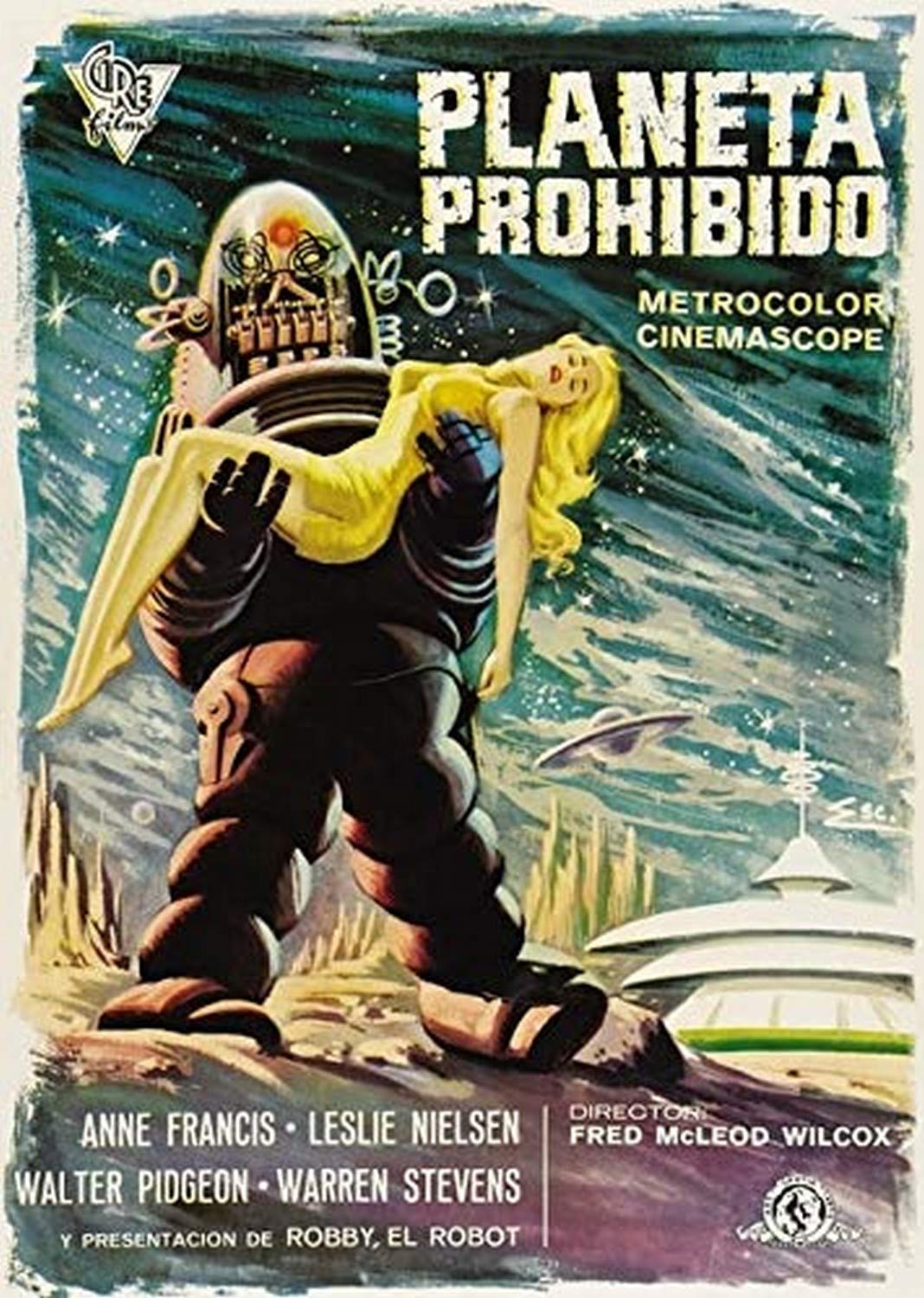Póster De Planeta Prohibido De 1956 Póster De Planeta Prohibido