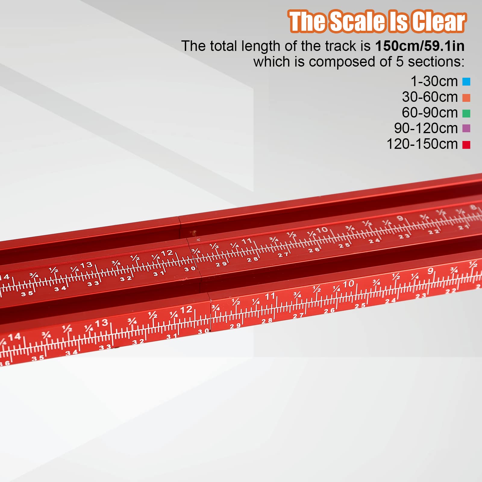 Snapklik.com : Woodworking Parallel Guide Kit, Aluminium Alloy Circular Saw Track Fixed Guide ...