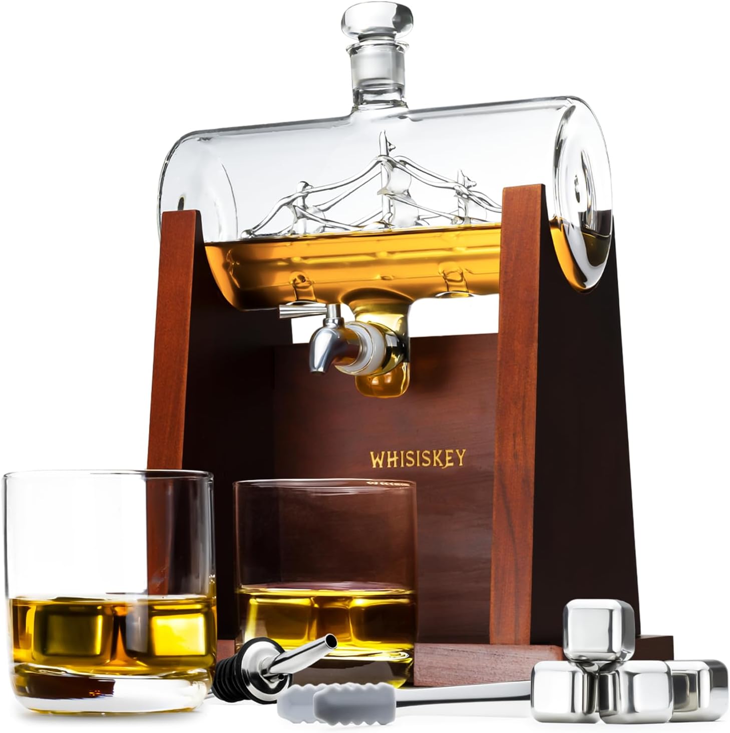 Middle Finger Whiskey Decanter Set - Wine Container & Middle Finger ...
