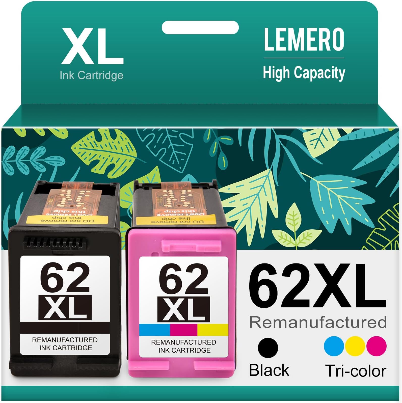 Amazon.com: COLORETTO 62XL Remanufactured Printer Ink Cartridge ...