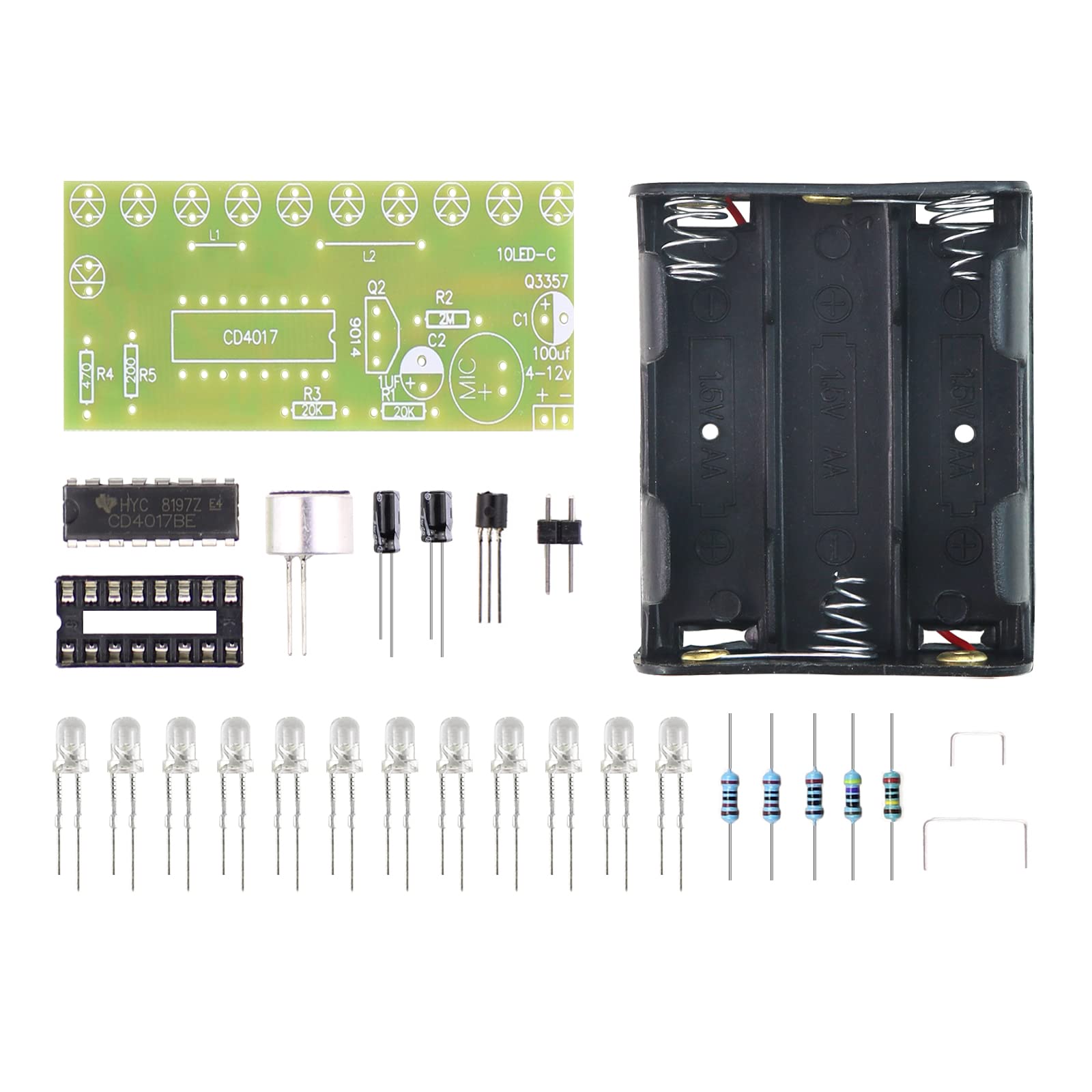 Snapklik.com : YIDAB Soldering Practice Kit Sound-Activated LED Chaser ...