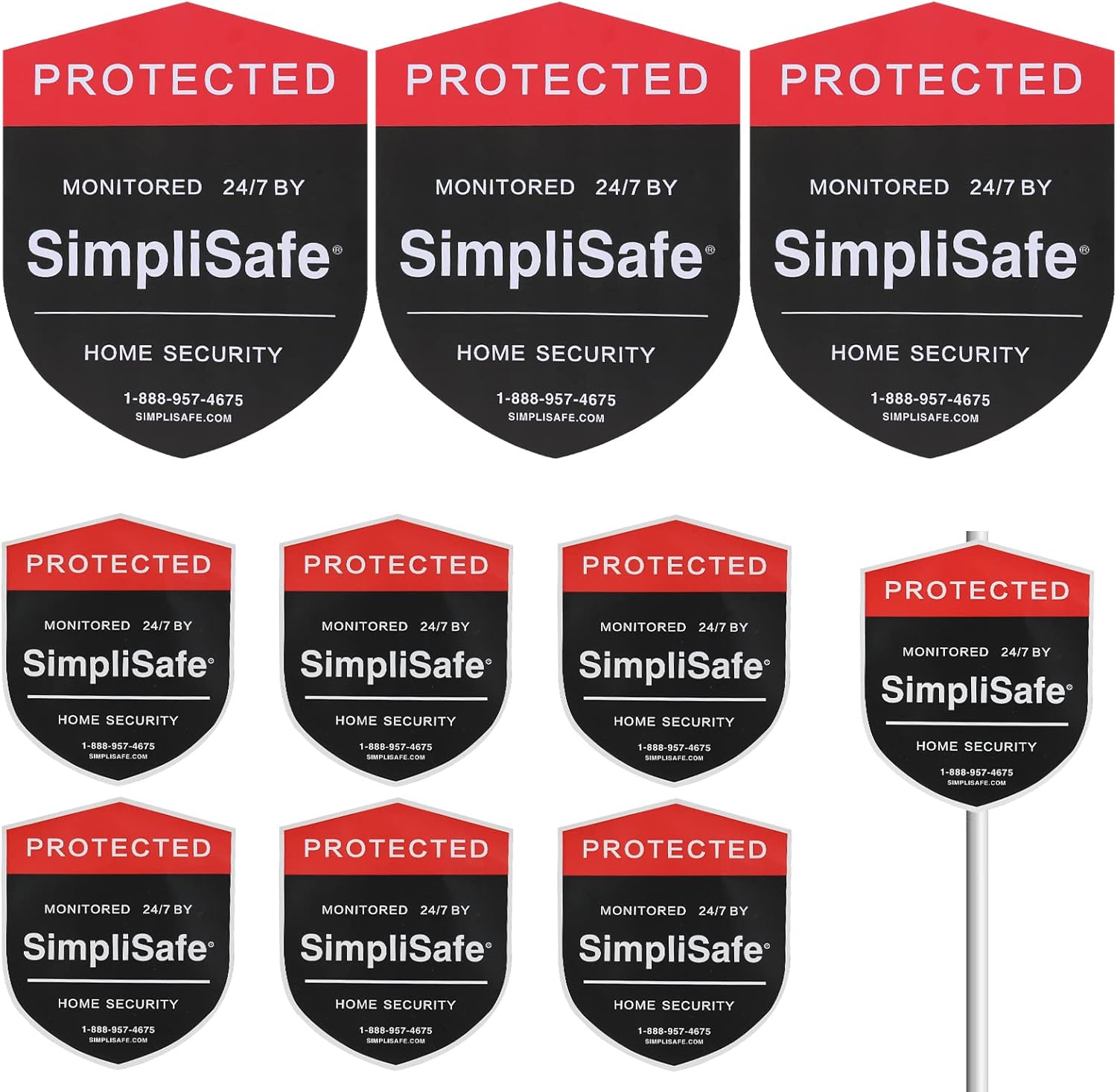 Amazon.com : Yard Sign Simpli-safe - Yard Sign Stickers Compatible with ...