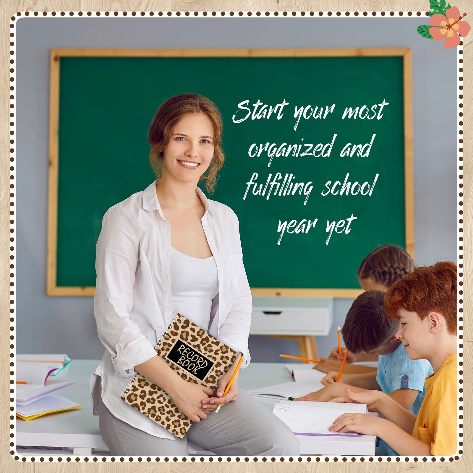 Snapklik.com : Leopard Teacher Record Book Teacher Grade Book Animal ...
