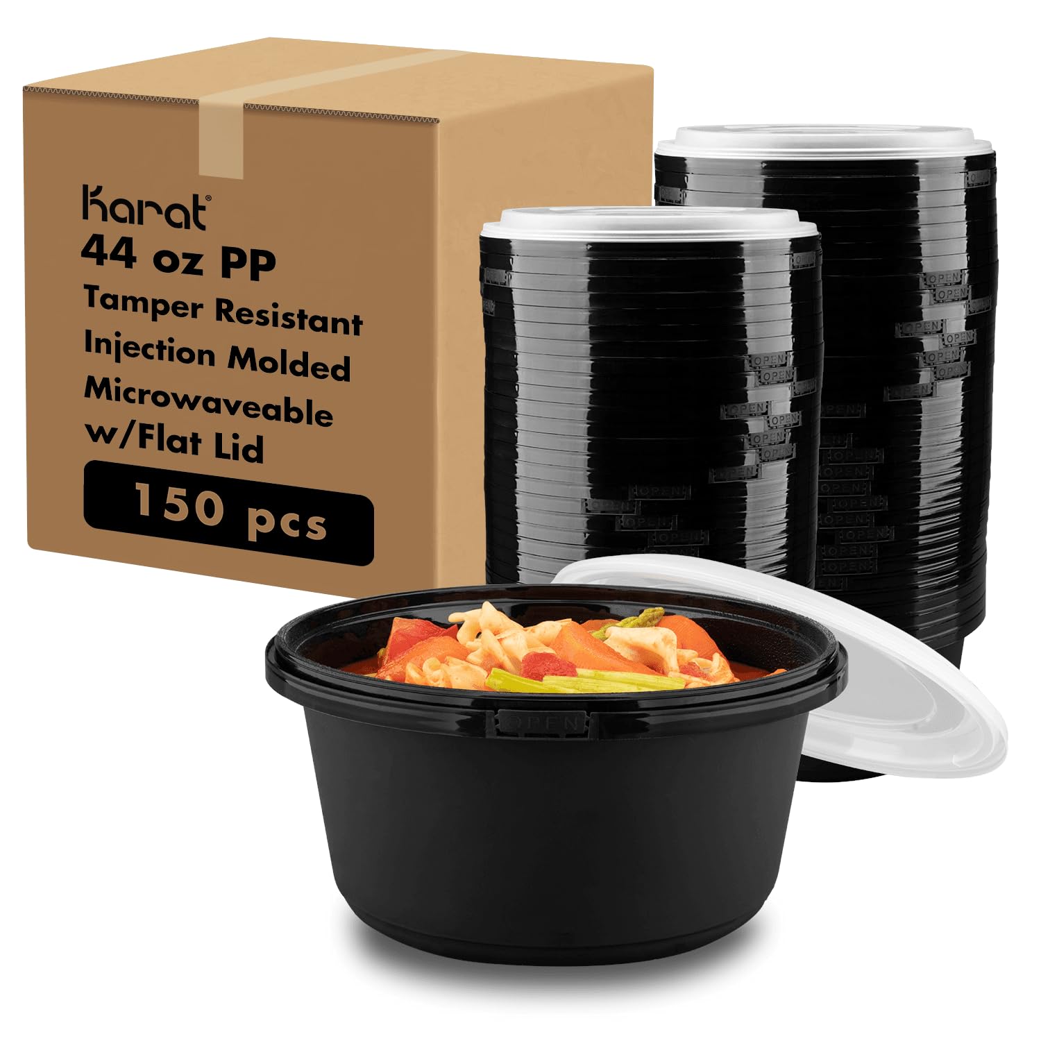 Amazon.com: Karat Professional PP Tamper-Resistant Injection Molded ...