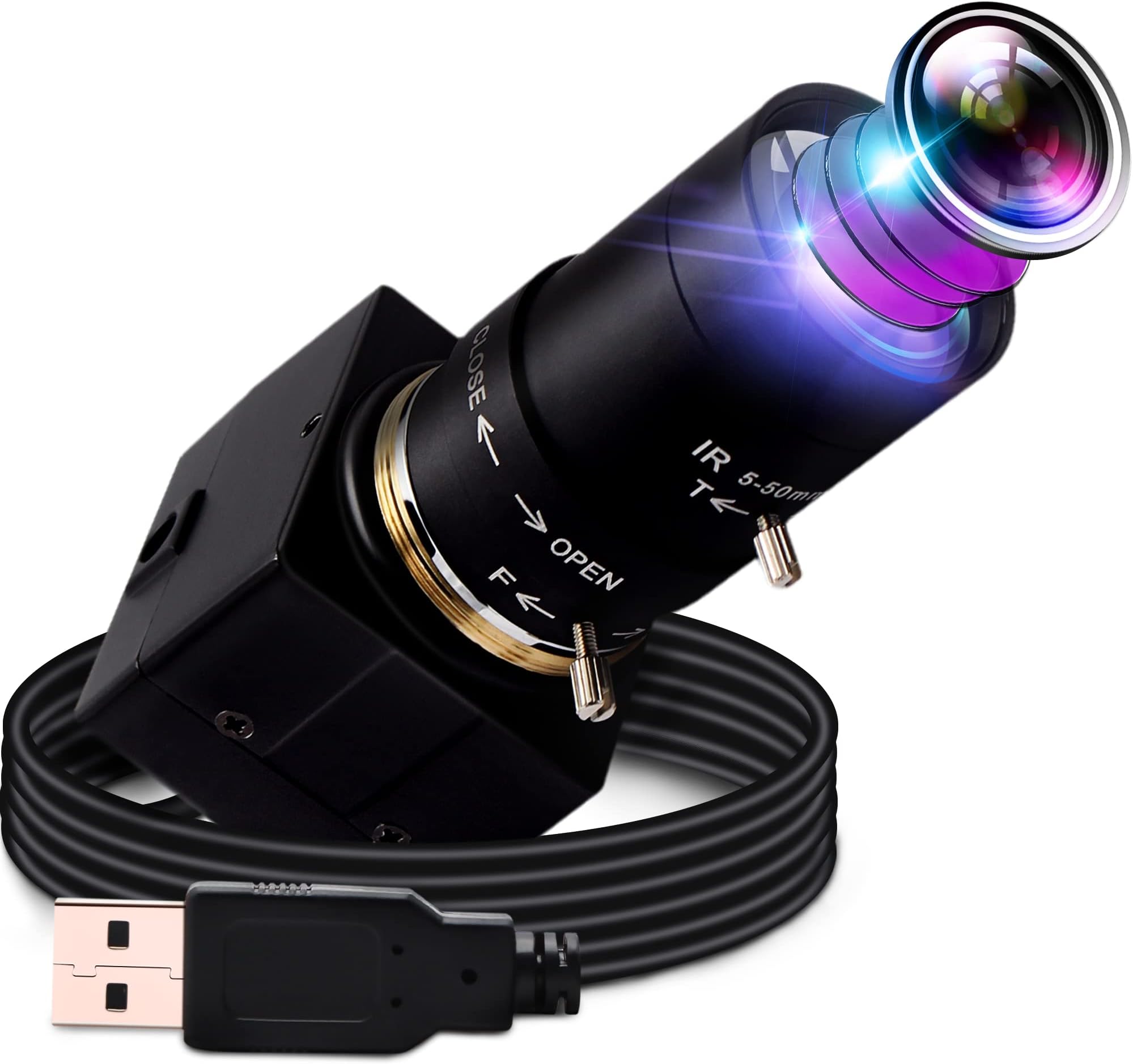 ELP 4MP Dual Lens USB Camera Synchronization PC Camera High Speed 1080P ...