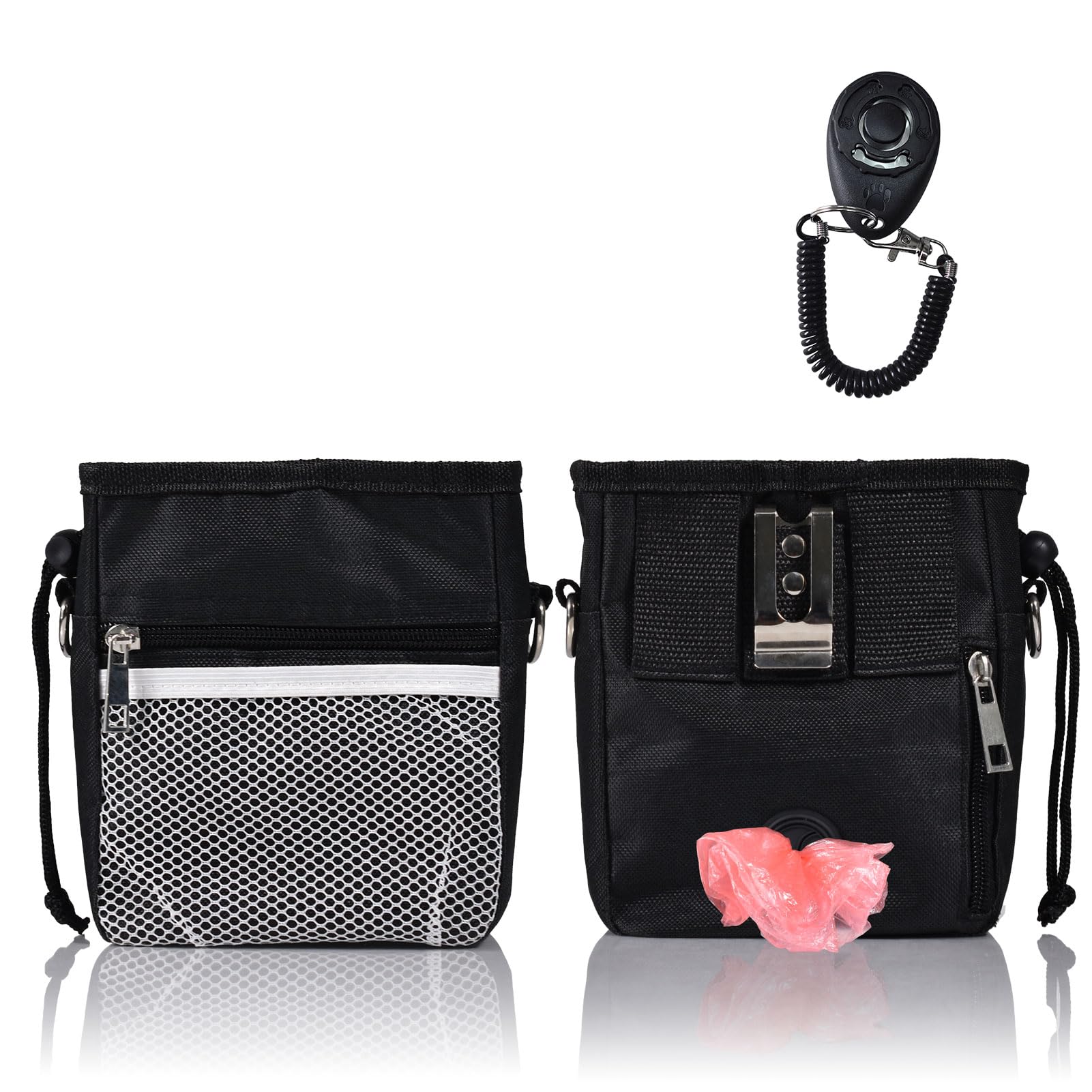 Snapklik.com : Reopet Dog Treat Pouch & Training Clicker - Waterproof Bag