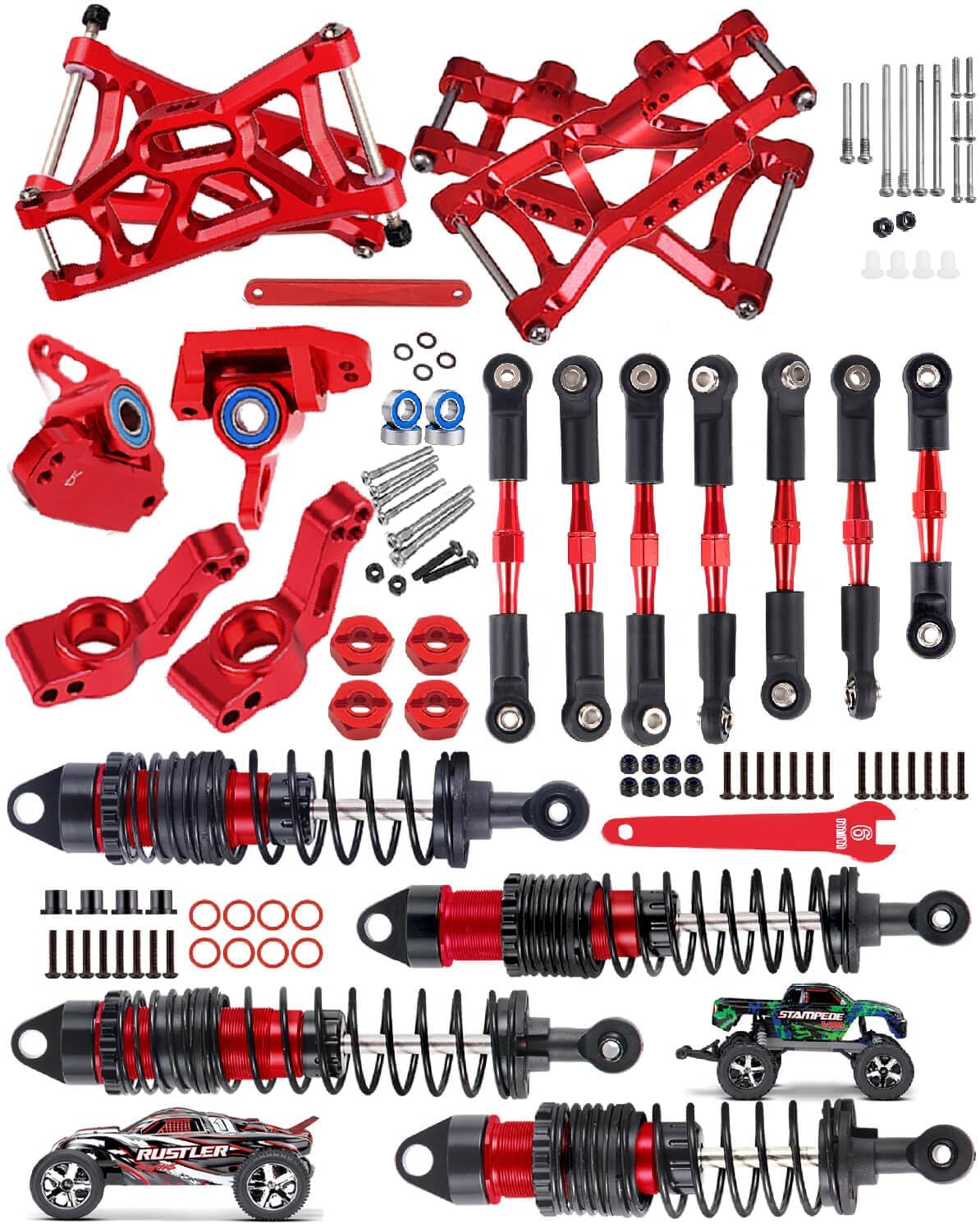 hopsupRC Big Bore RC Shocks – Pieza de mejoras para 110 RustlerStampede ...