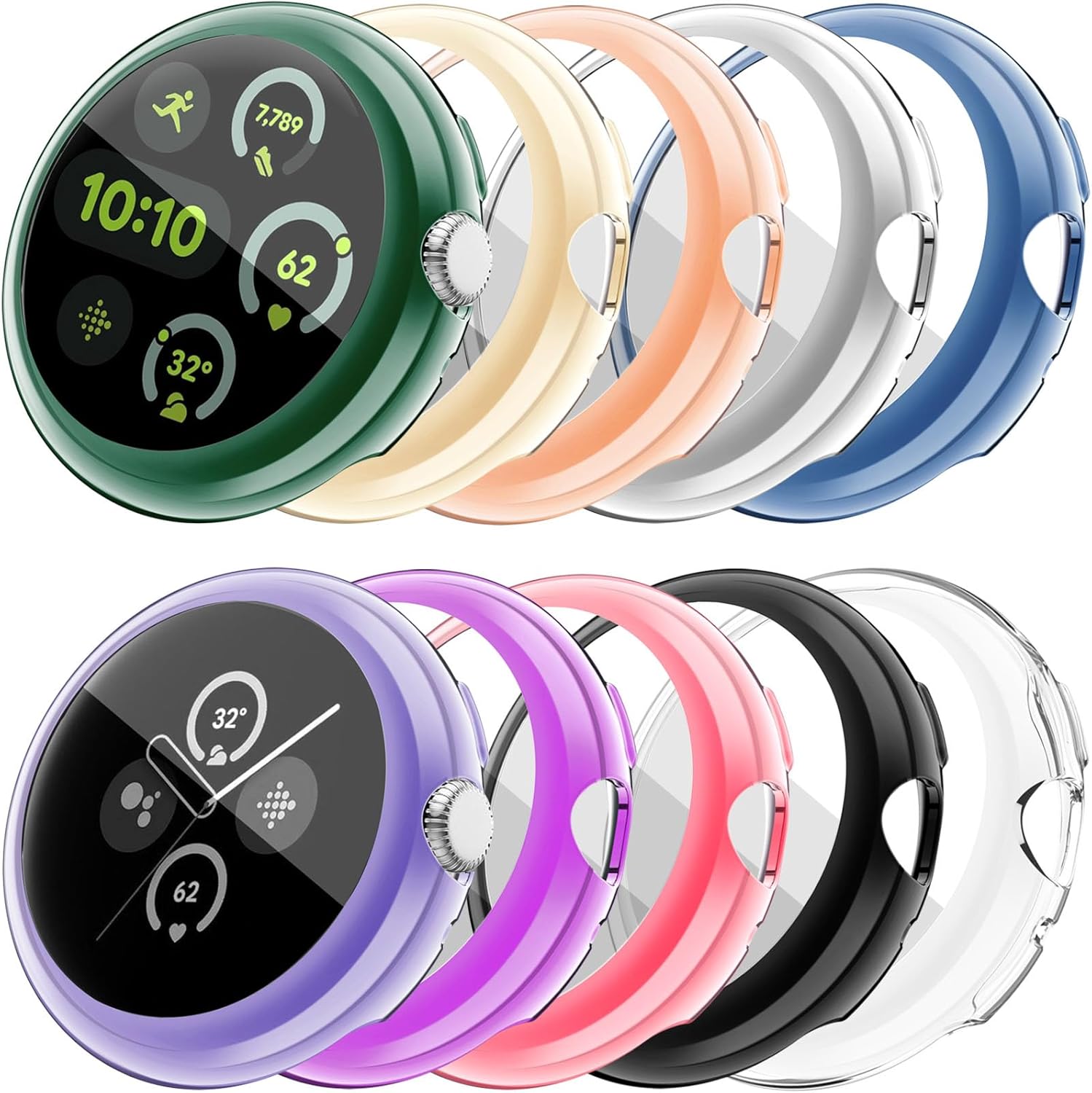 Amazon.com: RICHONE [10Pack] Watch Case with Screen Protector ...