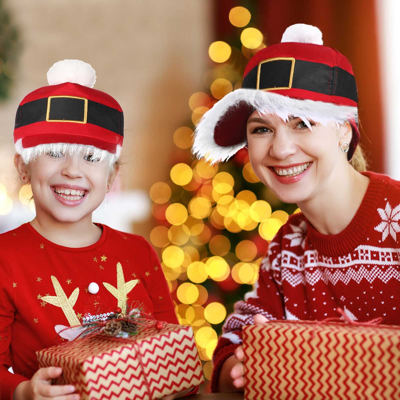 Santa Baseball Cap Unisex Christmas Hats Vintage Christmas Baseball ...