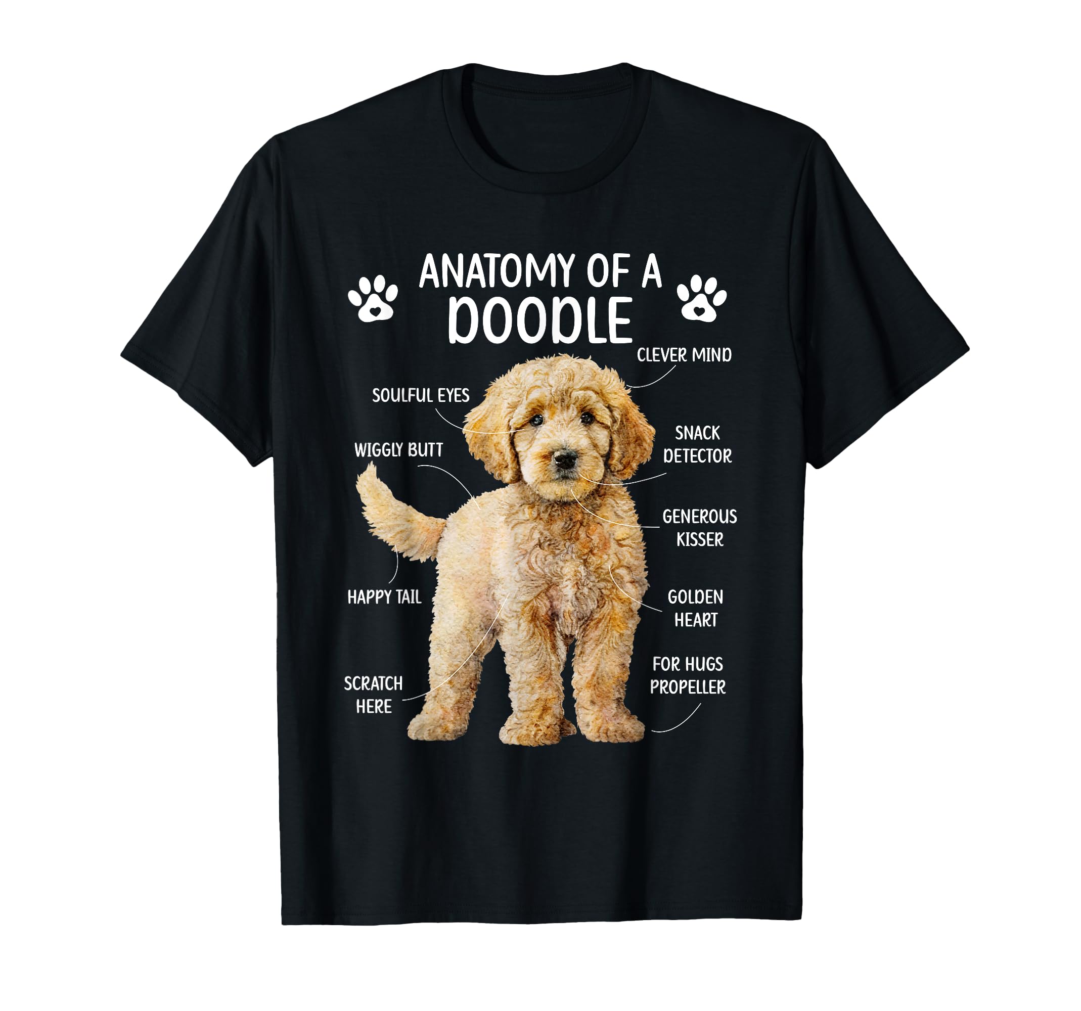 Amazon.com: Anatomy Of A Doodle Dog Doodle Owner Goldendoodle Mom T ...