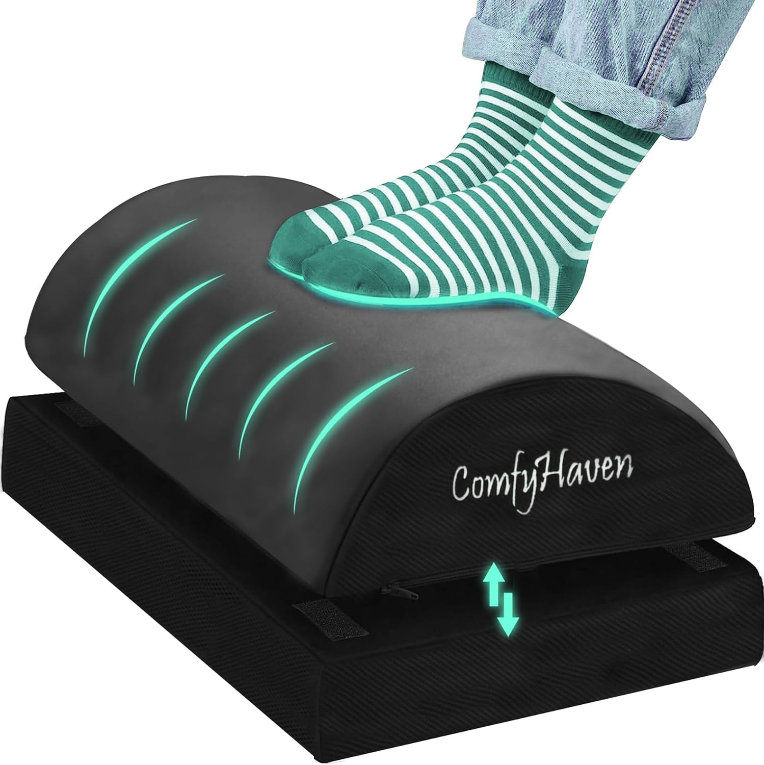 ComfyHaven Premium Adjustable Ergonomic Under Desk Foot Rest Ideal for ...