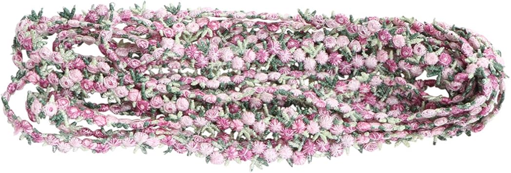 Amazon.com: EXCEART Rose Lace Trim Floral Ribbon DIY Wedding Appliques ...