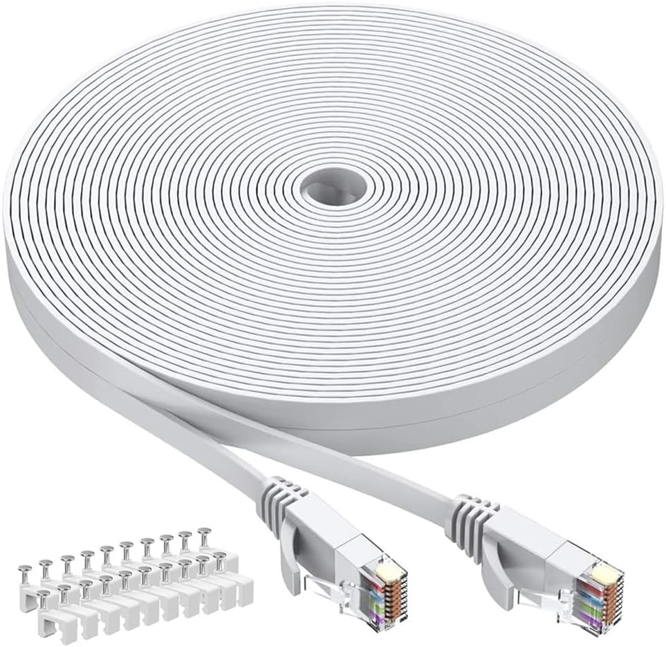 20M Cat6 Ethernet Cable, Long Internet Cables High-Speed Patch Cord ...