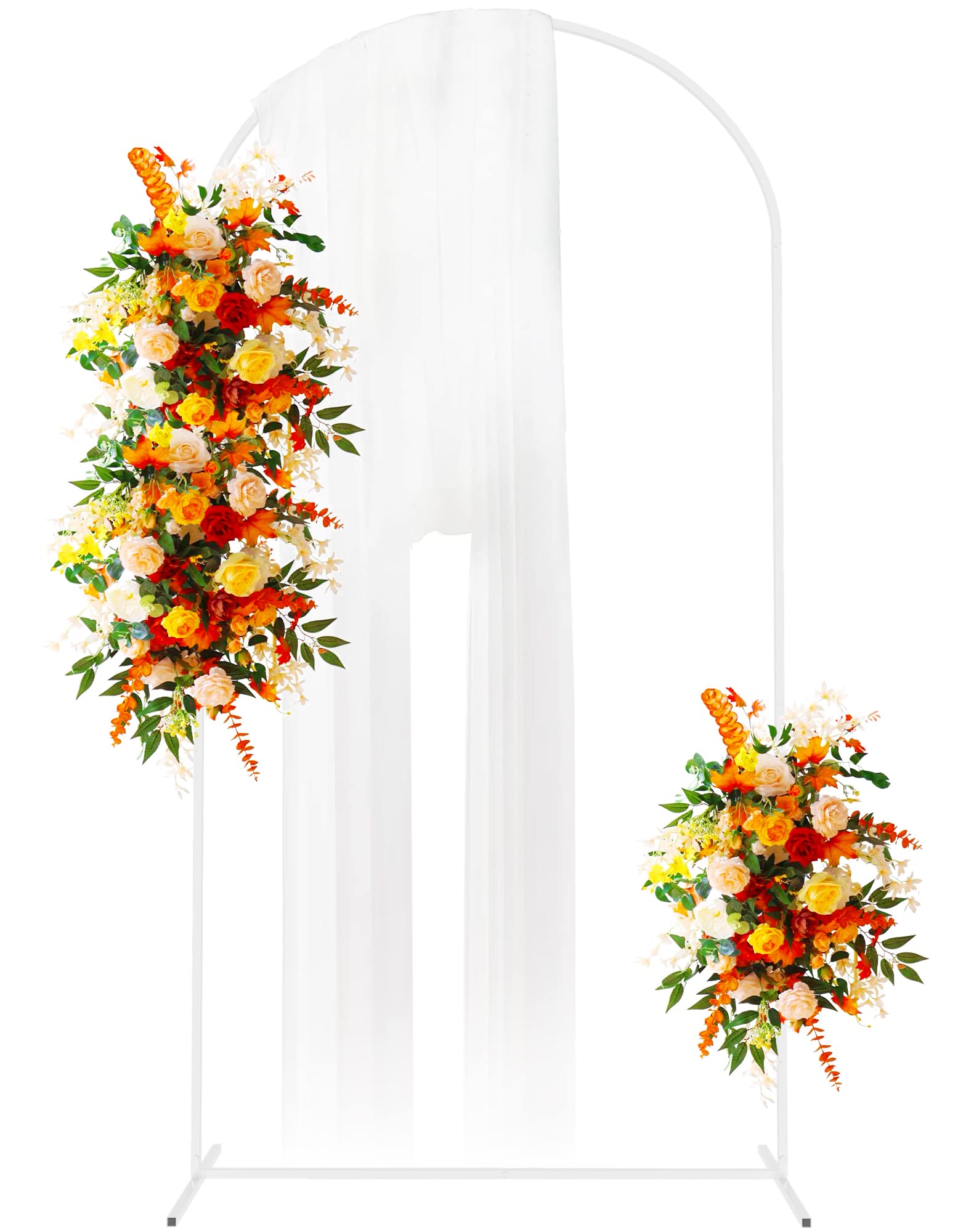 Snapklik.com : Metal Arch Backdrop Stand 6.6FT White Wedding Backdrop ...