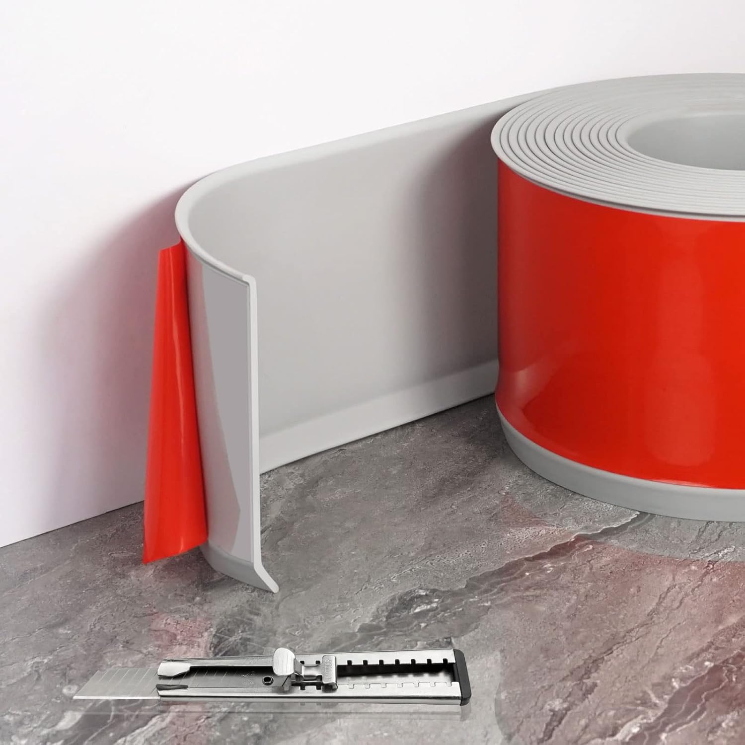 Amazon.com: FOSLUOC Flexible Baseboard Molding Trim, 4-Inch x 40-Feet ...