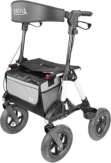 Amazon.com: KMINA PRO - All Terrain Walker for Seniors with Pneumatic ...