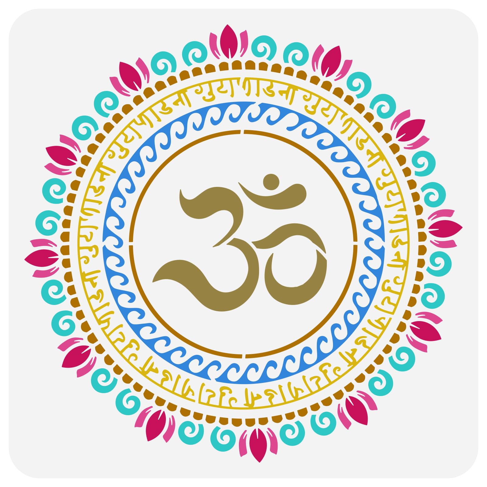 Om Symbol Drawing