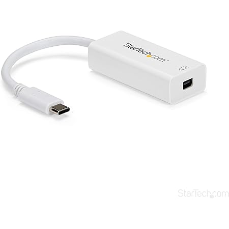 StarTech.com USB-C to Mini DisplayPort Adapter - 4K 60Hz - White - USB ...